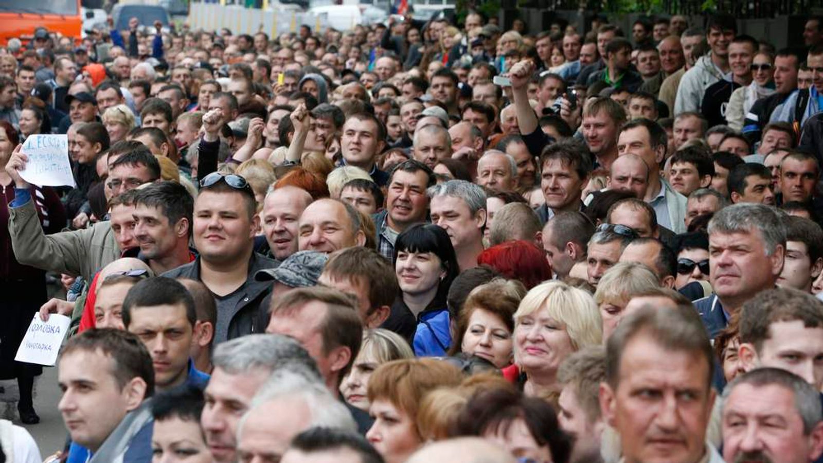 Ukraine Crisis: Guardsmen Open Fire On Crowd | World News | Sky News