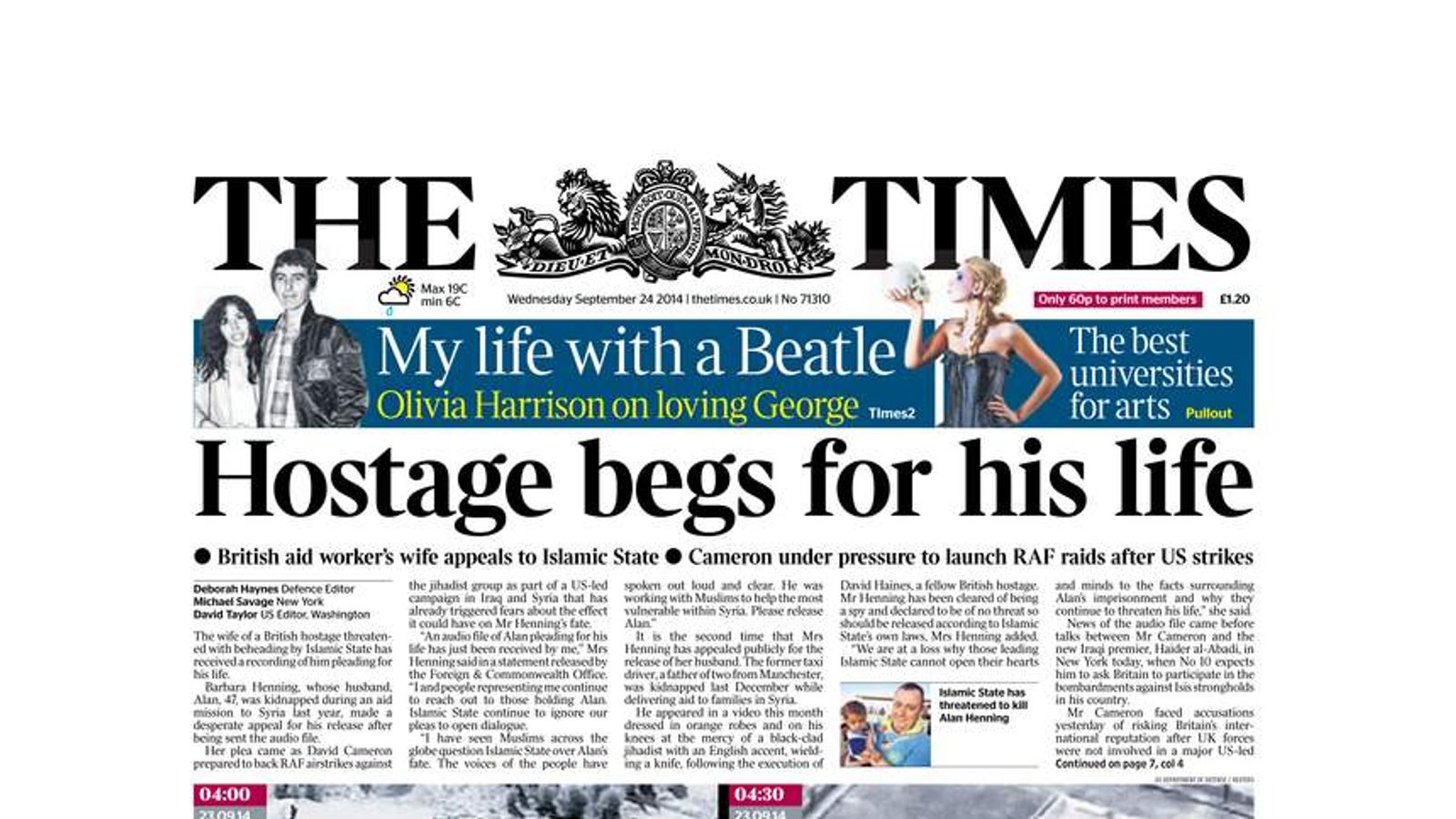 Wednesday's National Newspaper Front Pages | UK News | Sky News