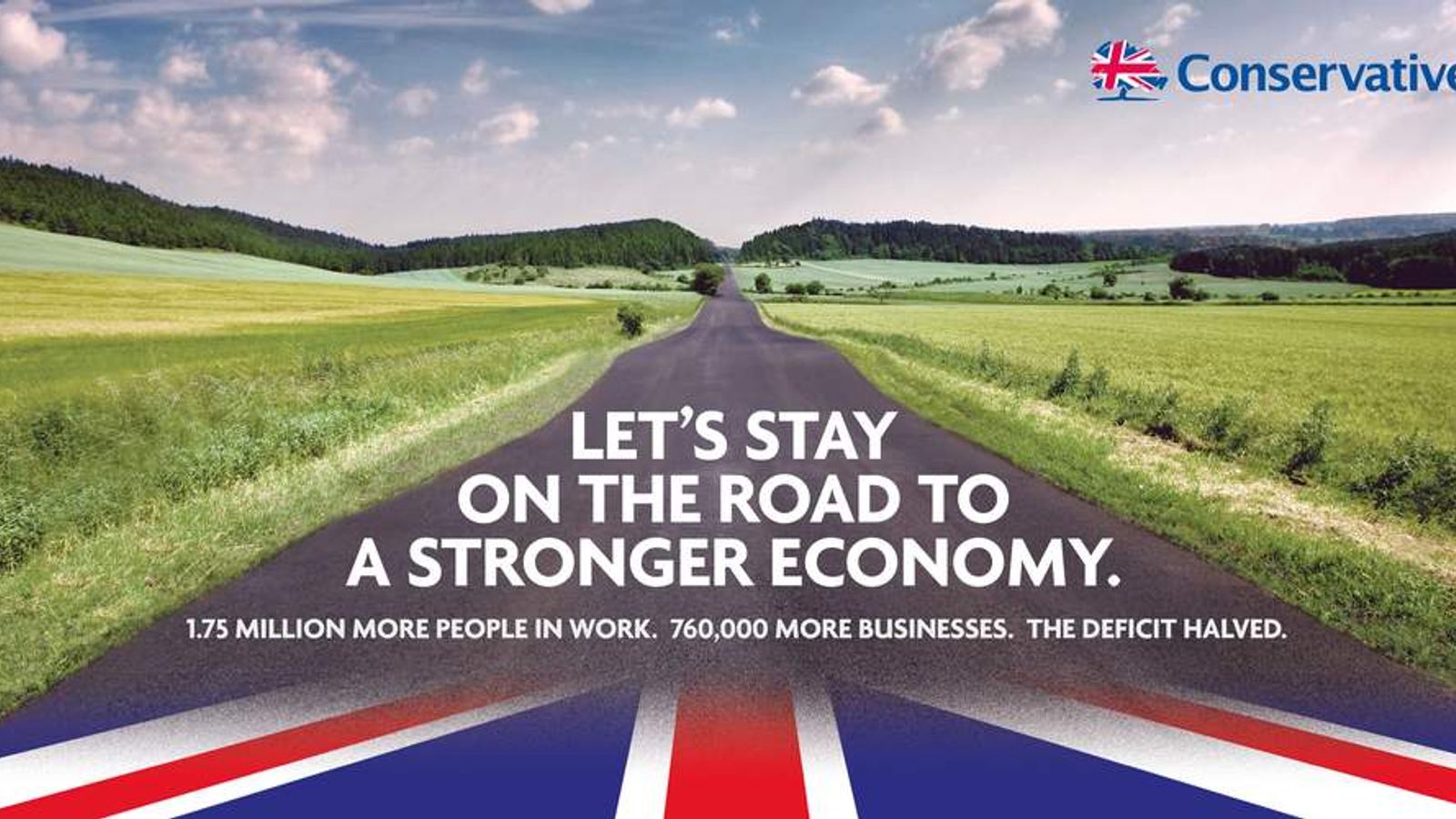 Cameron Unveils Tories' First Election Poster | Politics News | Sky News
