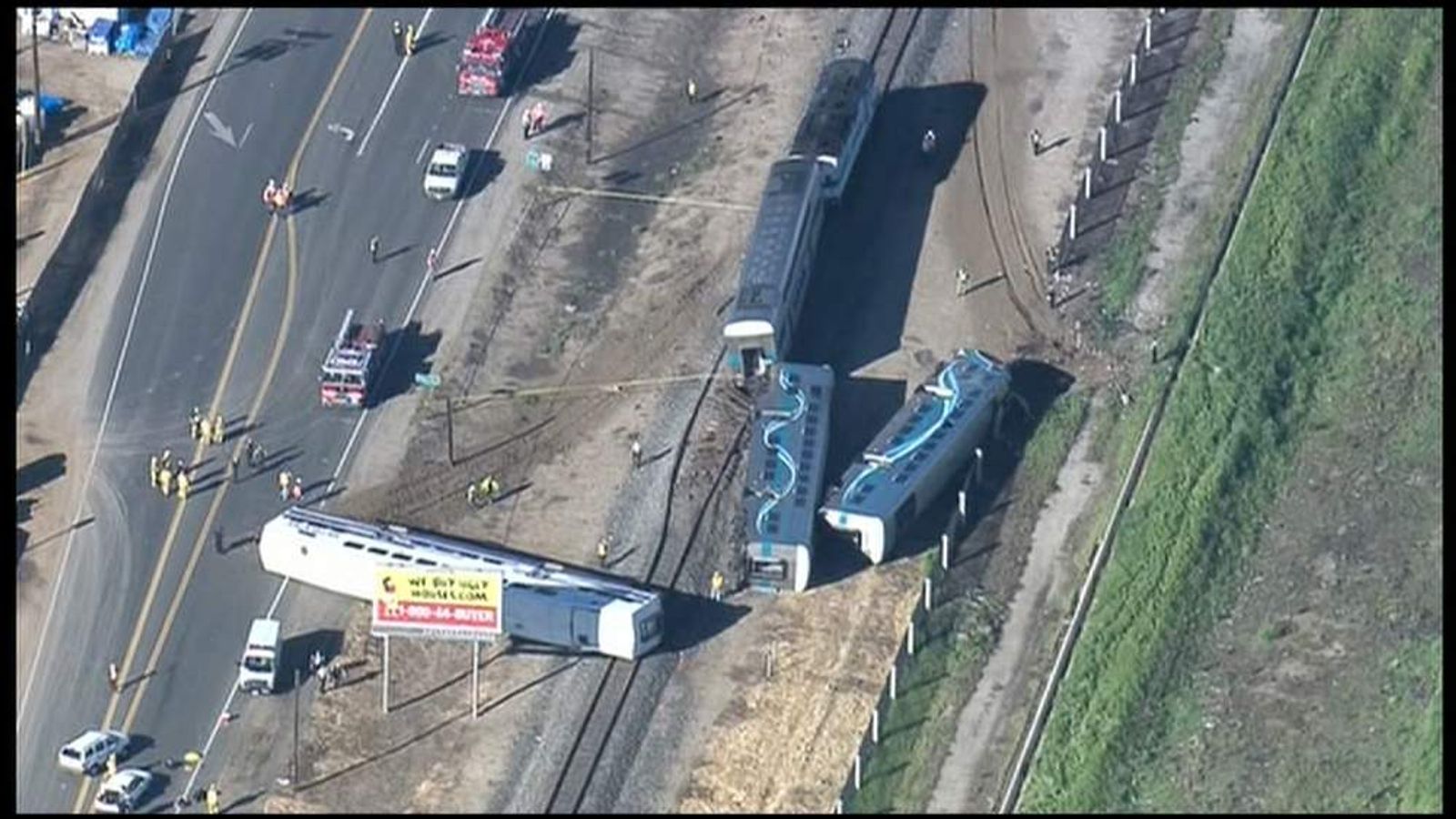 Dozens Hurt As Commuter Train Hits Truck | US News | Sky News