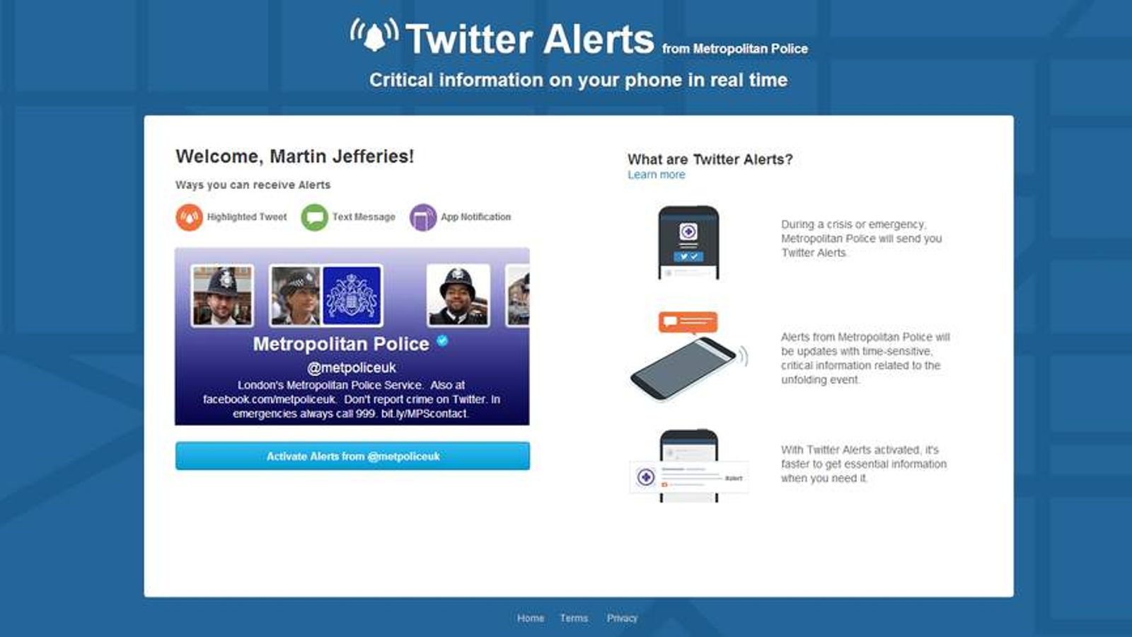 Twitter Launches 'Lifesaving' Alerts Service | Science, Climate & Tech ...