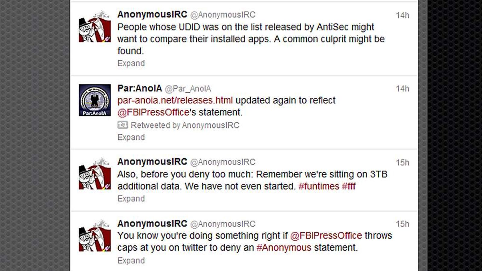 Hackers: FBI 'Holds Details Of Apple Users' | Science, Climate & Tech ...