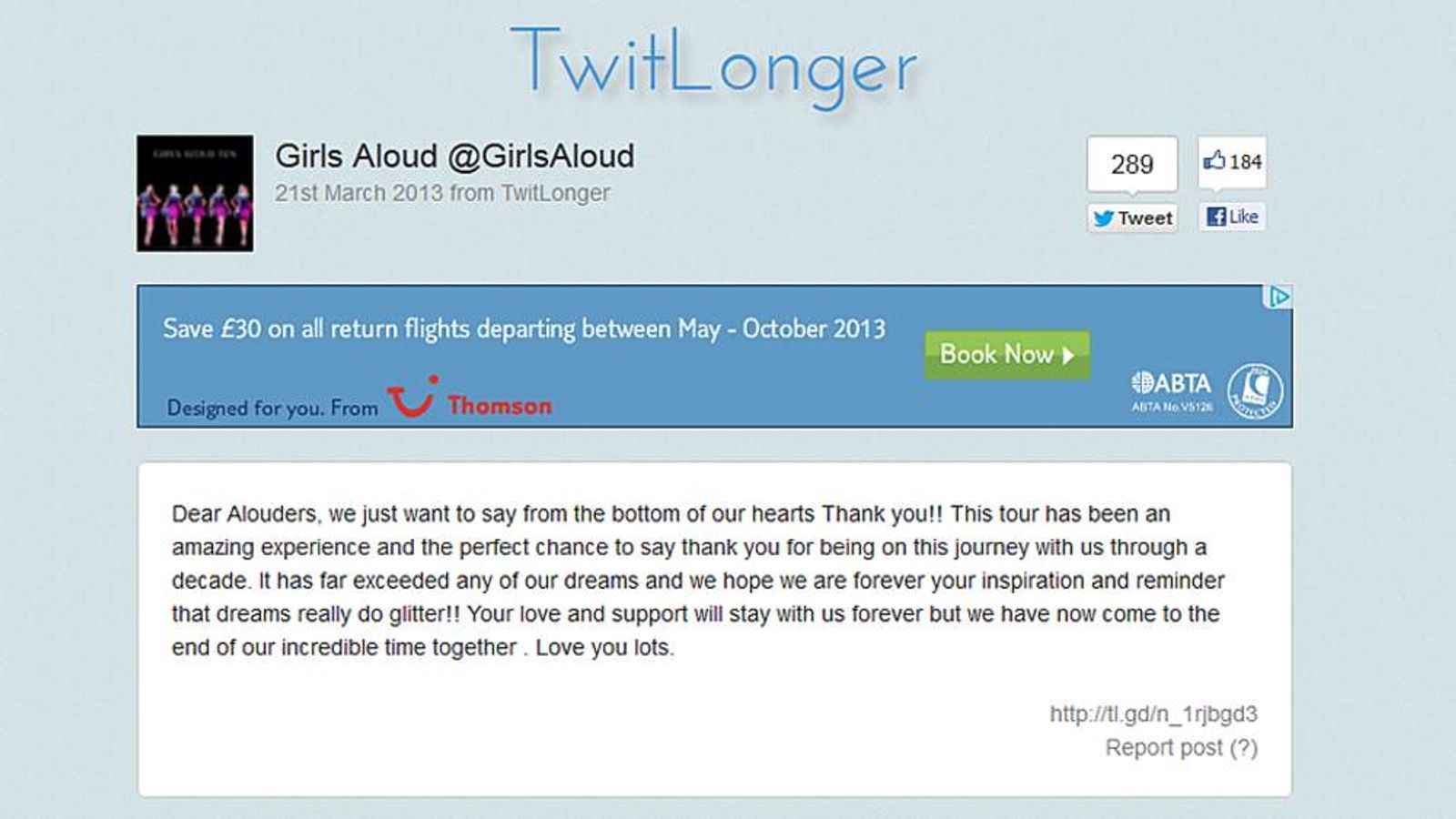 Girls Aloud Split Revealed In 'End' Tweet | Ents & Arts News | Sky News