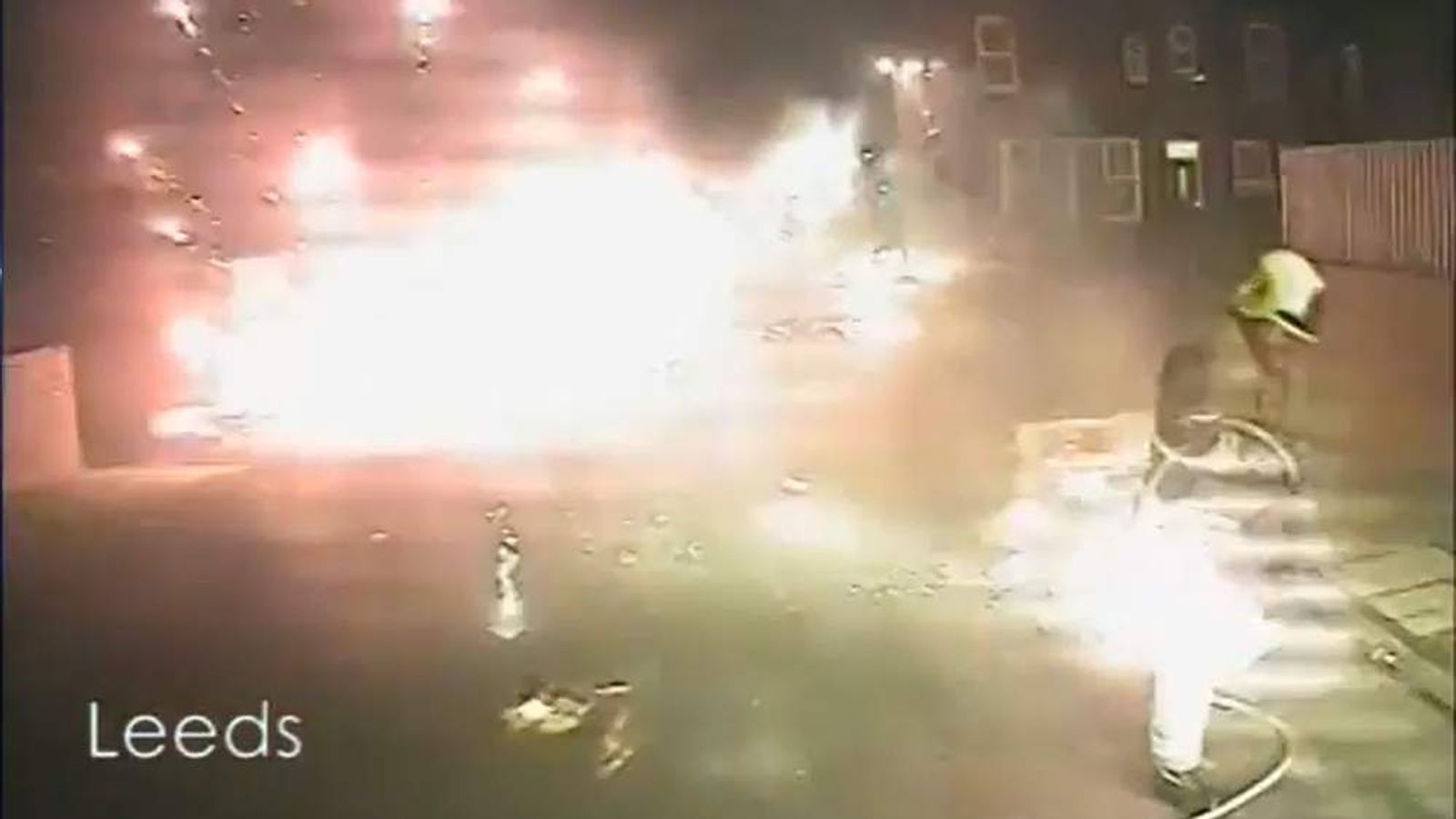 Fire Crew Faces Bonfire Season Rocket Attack Uk News Sky News