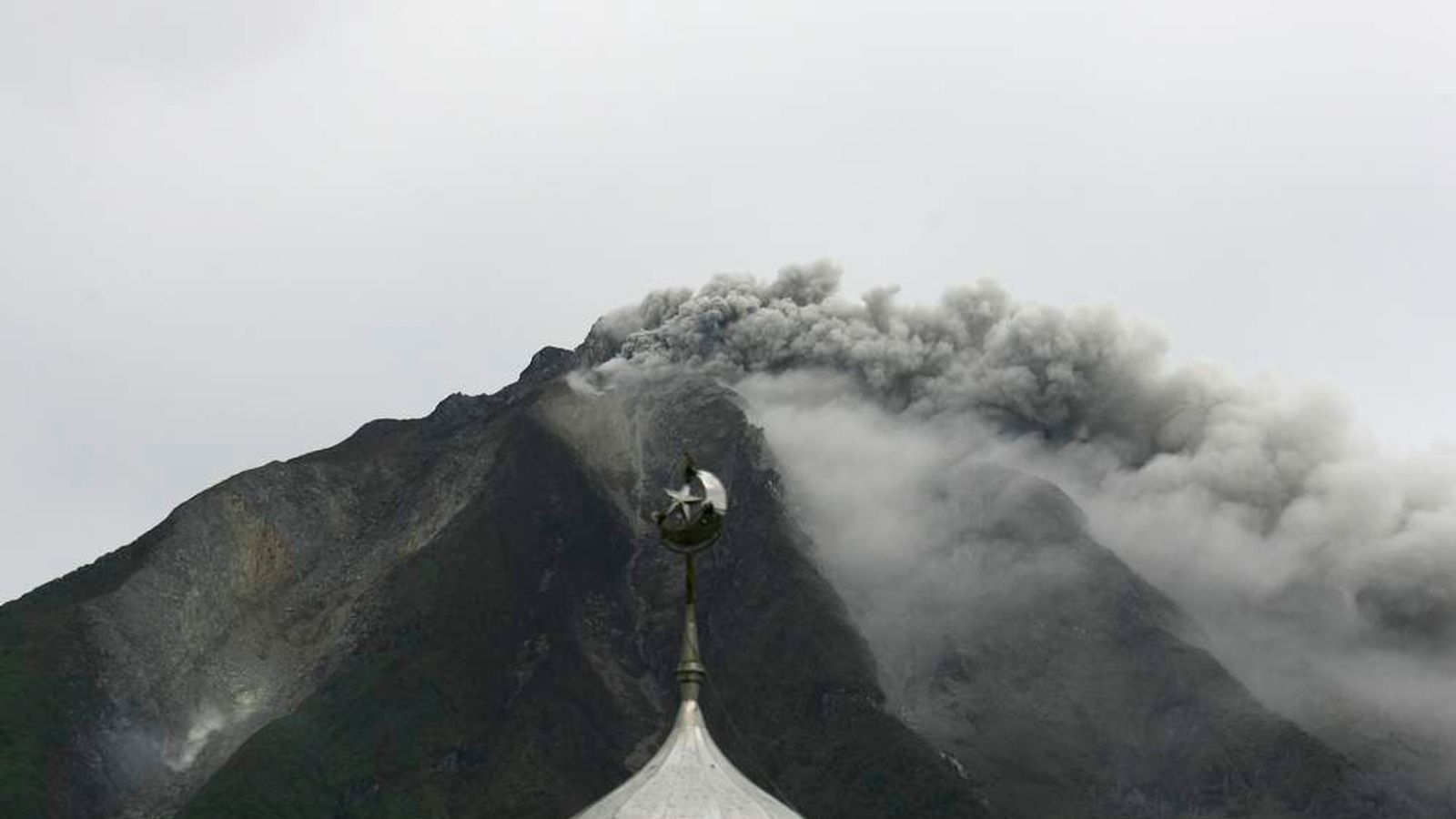 Indonesia Volcano Spews Ash Down On Sumatra | World News | Sky News