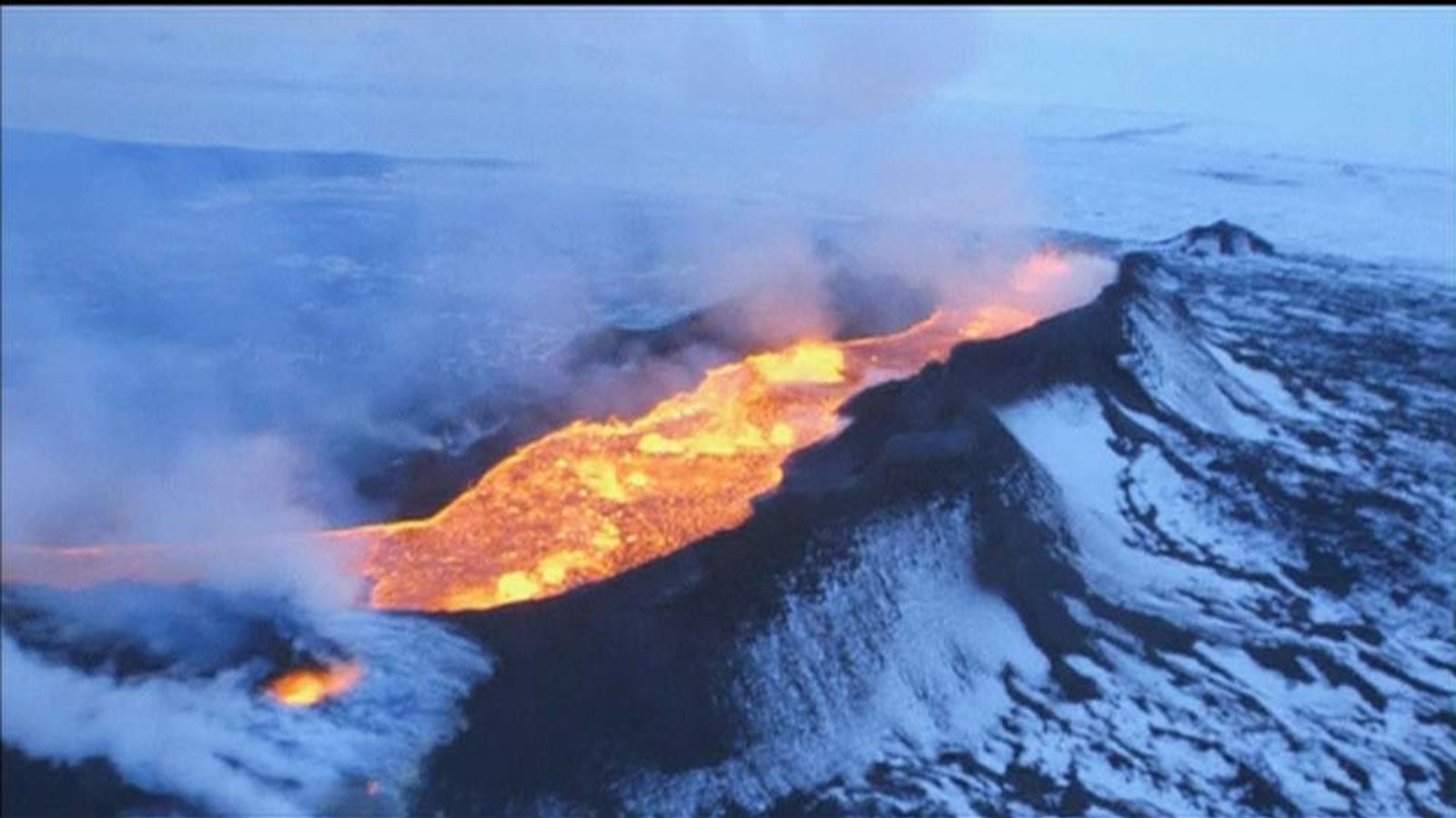 Volcano Spectacularly Erupting Five Months On | World News | Sky News