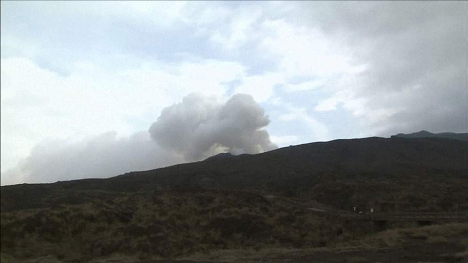 Japan's Mount Aso Volcano Is Spewing Rocks | World News | Sky News