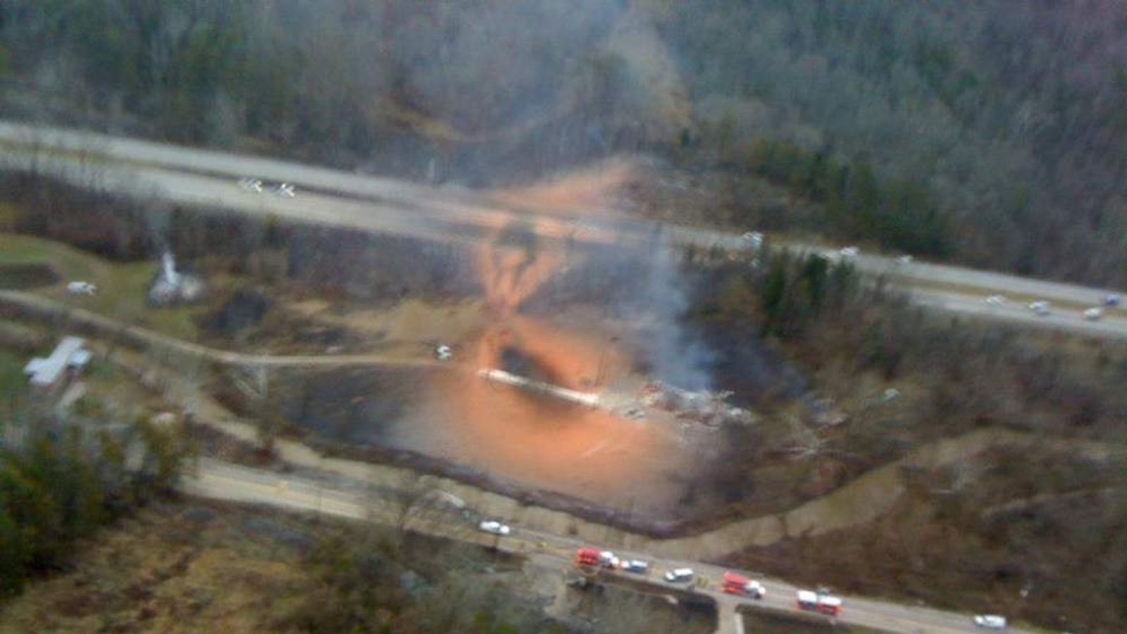 Gas Line Blast Torches Homes In West Virginia | US News | Sky News