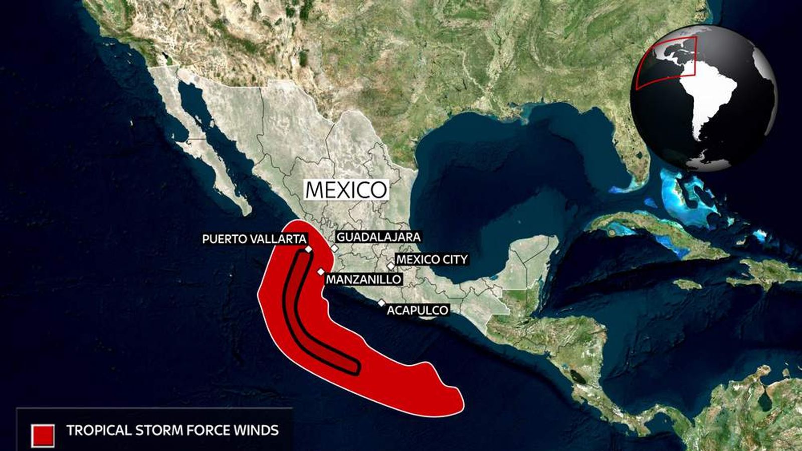 Floods And Landslides As Hurricane Hits Mexico | World News | Sky News
