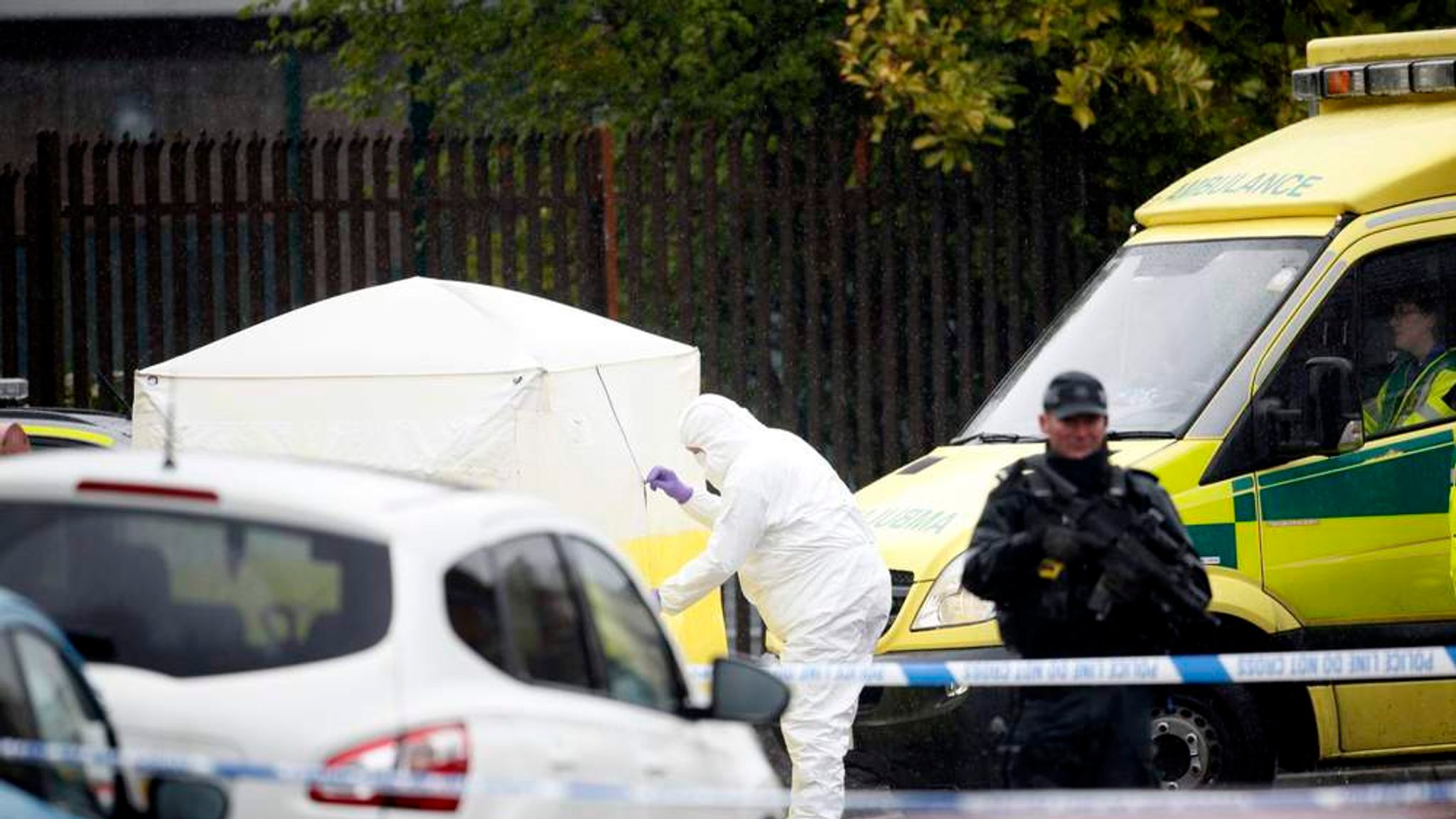 Children Scream As Former IRA Leader Shot Dead | UK News | Sky News