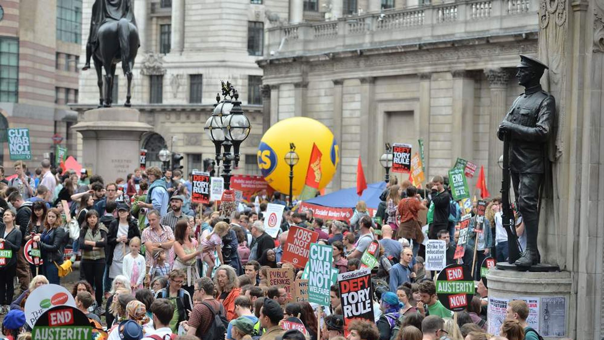 Images: London Anti-Austerity Protests | UK News | Sky News