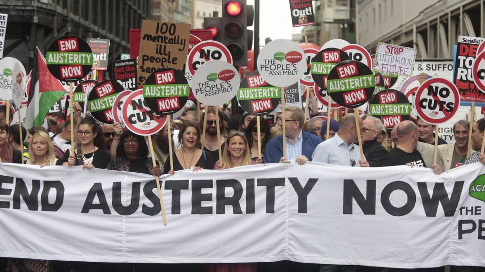 Images: London Anti-Austerity Protests | UK News | Sky News