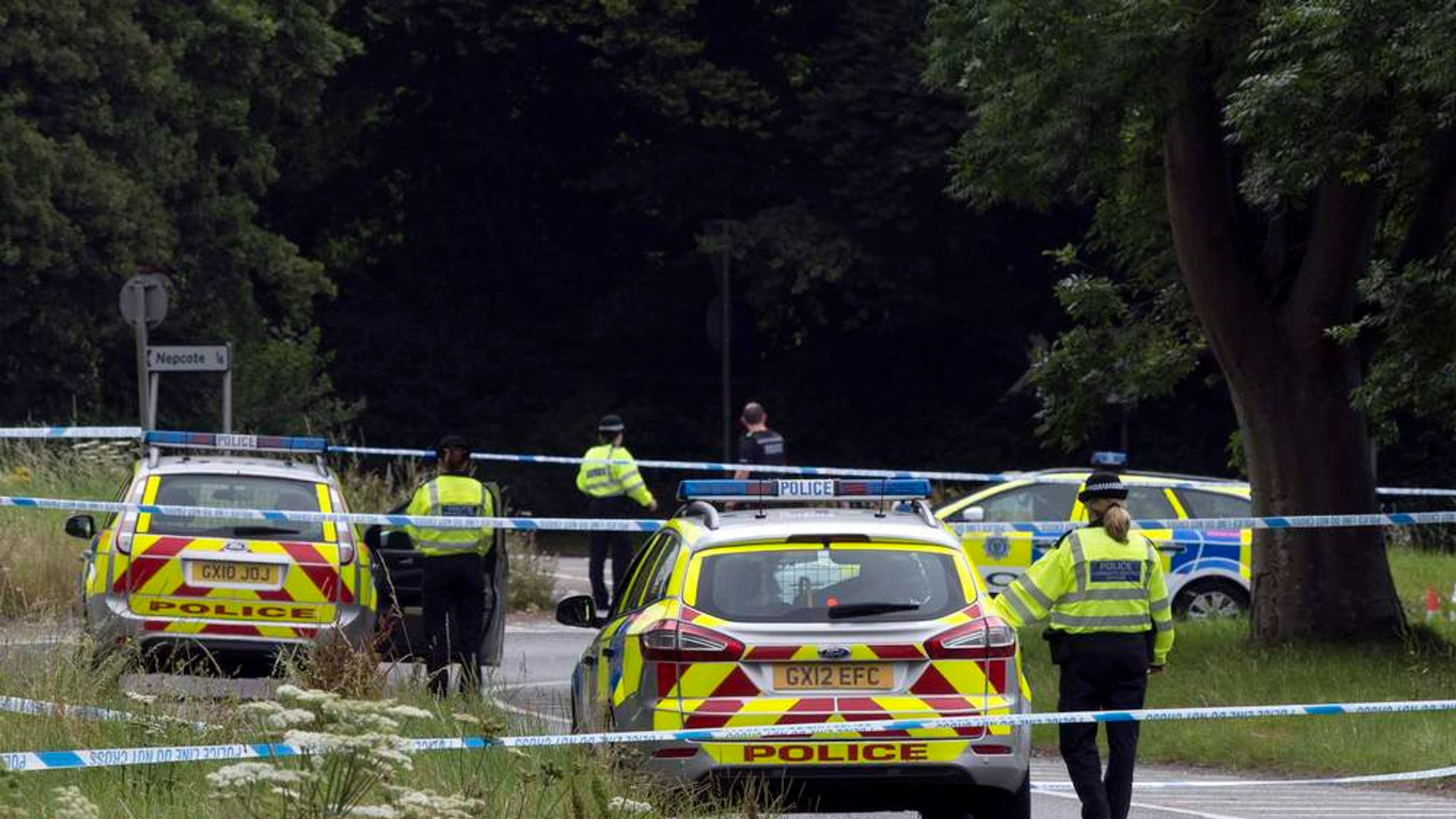 Man Arrested Over Car Crash Stabbing Death | UK News | Sky News