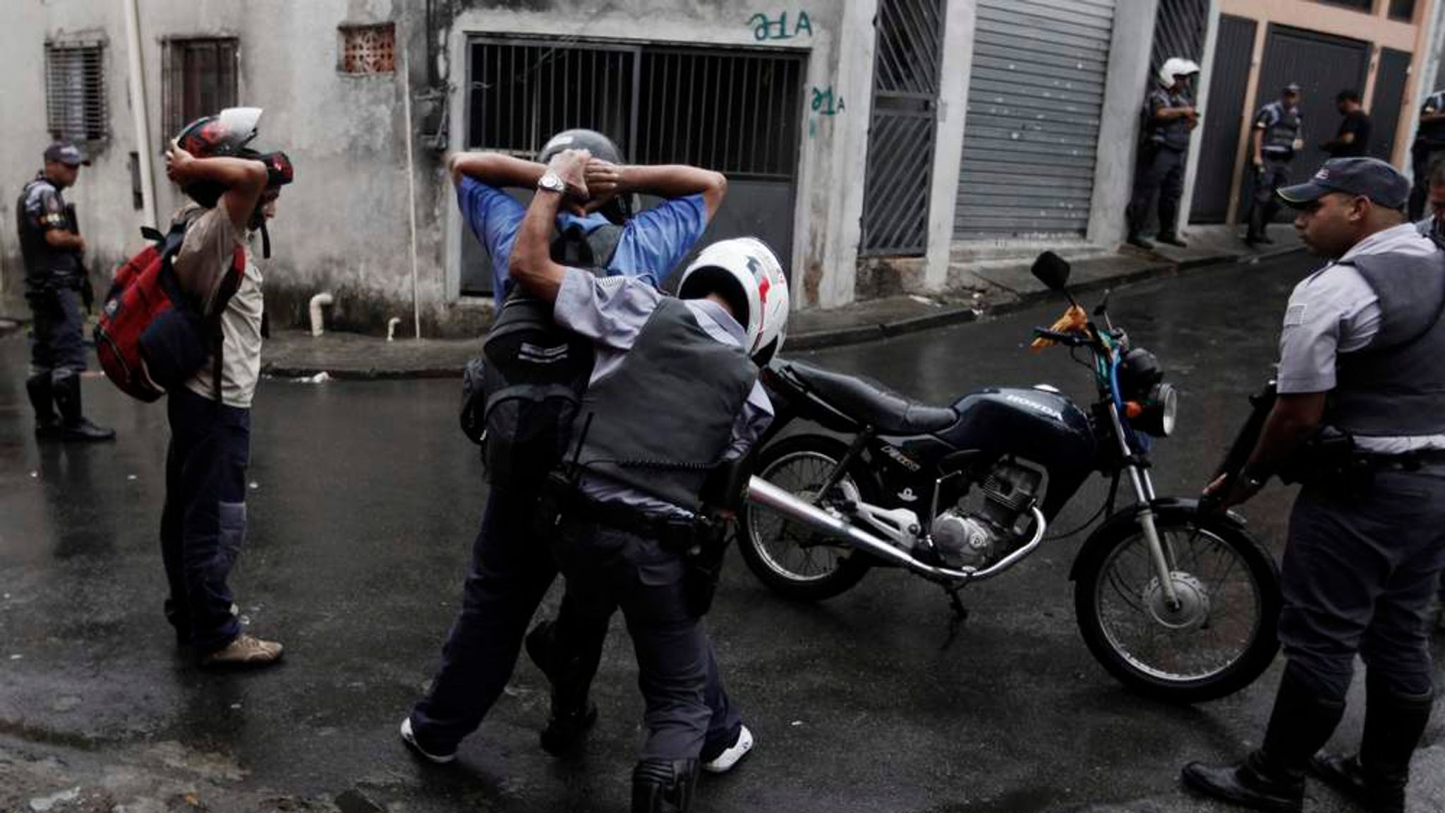 Brazil: Armed Police Raid Sao Paulo Slum | World News | Sky News