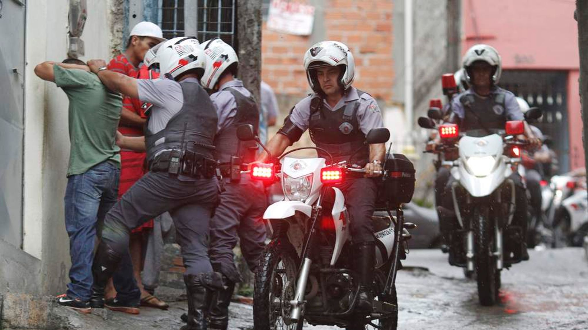 Brazil: Armed Police Raid Sao Paulo Slum | World News | Sky News