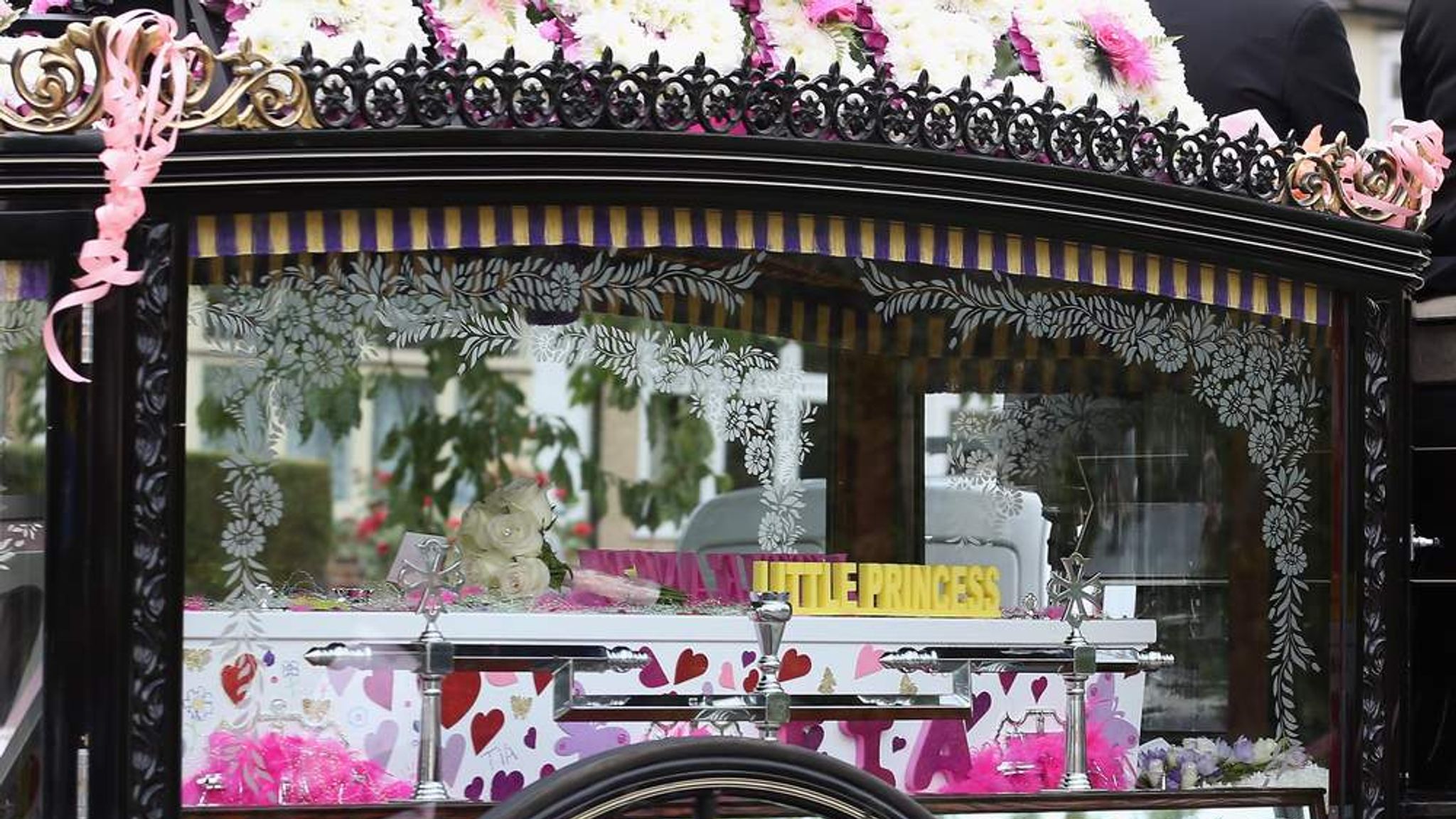 Hundreds Line Streets For Tia Sharp Funeral | UK News | Sky News