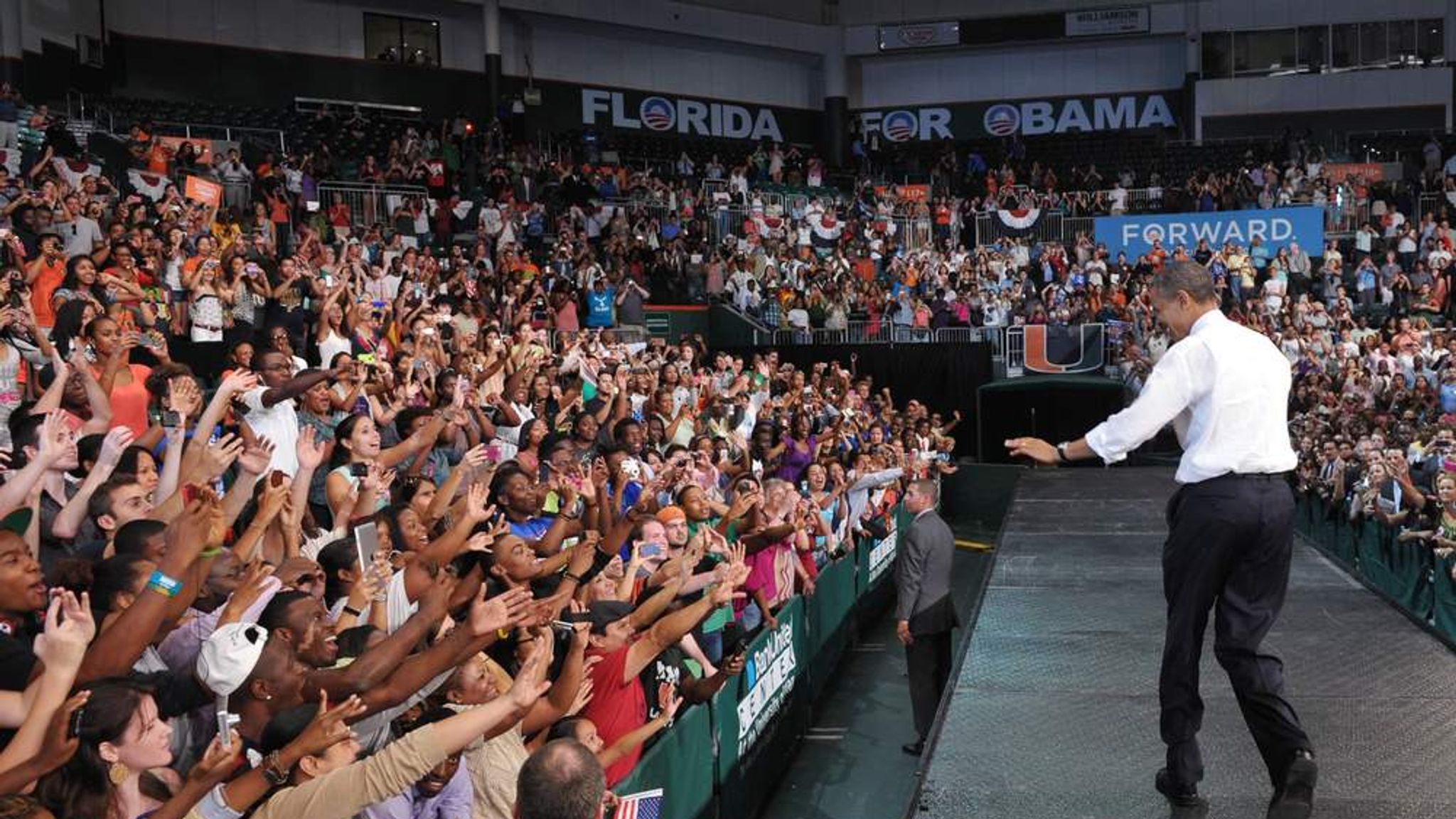 US Agent Found Passed Out After Obama Rally | US News | Sky News