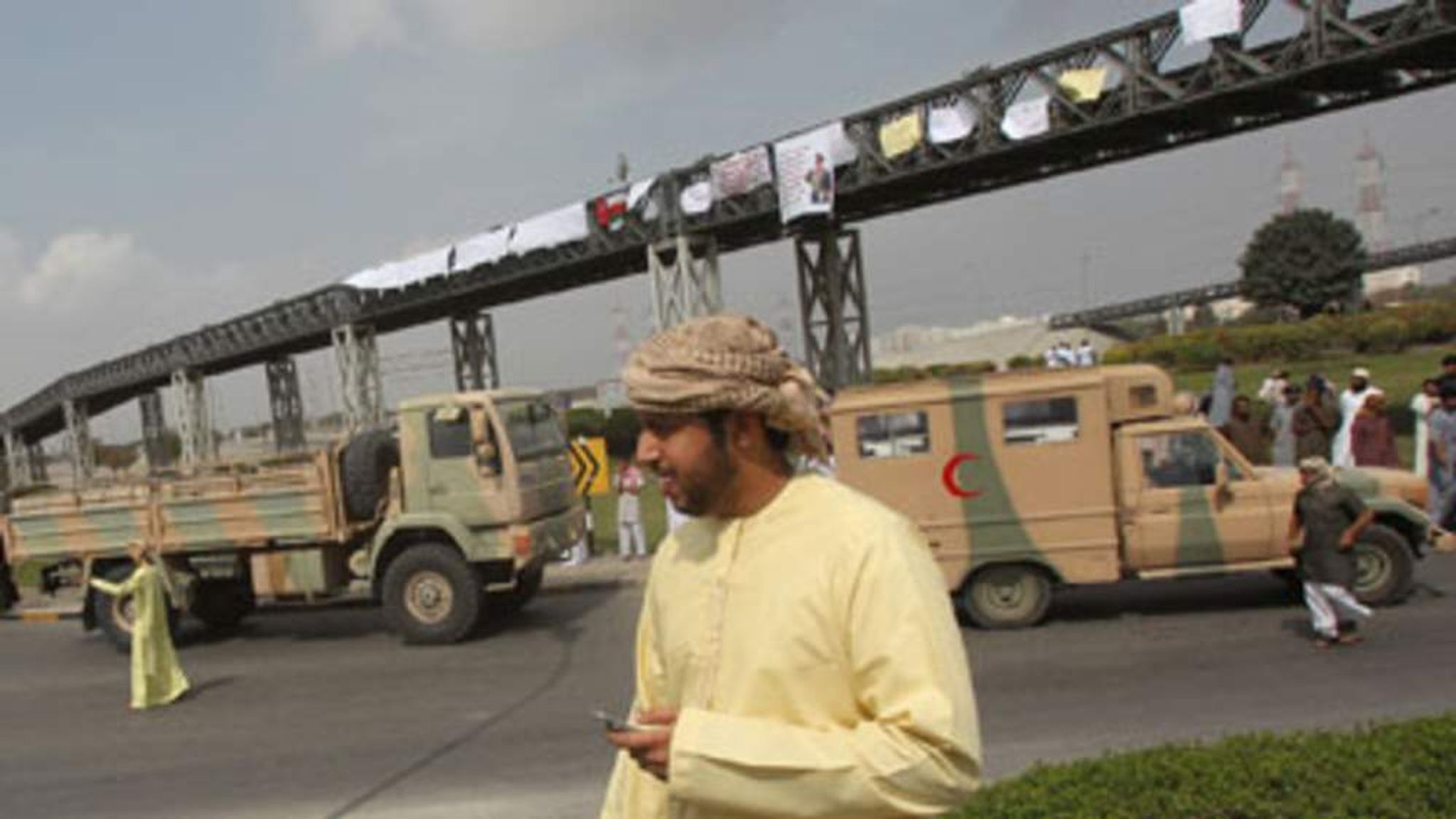 Mid East Unrest: Oman Hit By Rare Protests | World News | Sky News