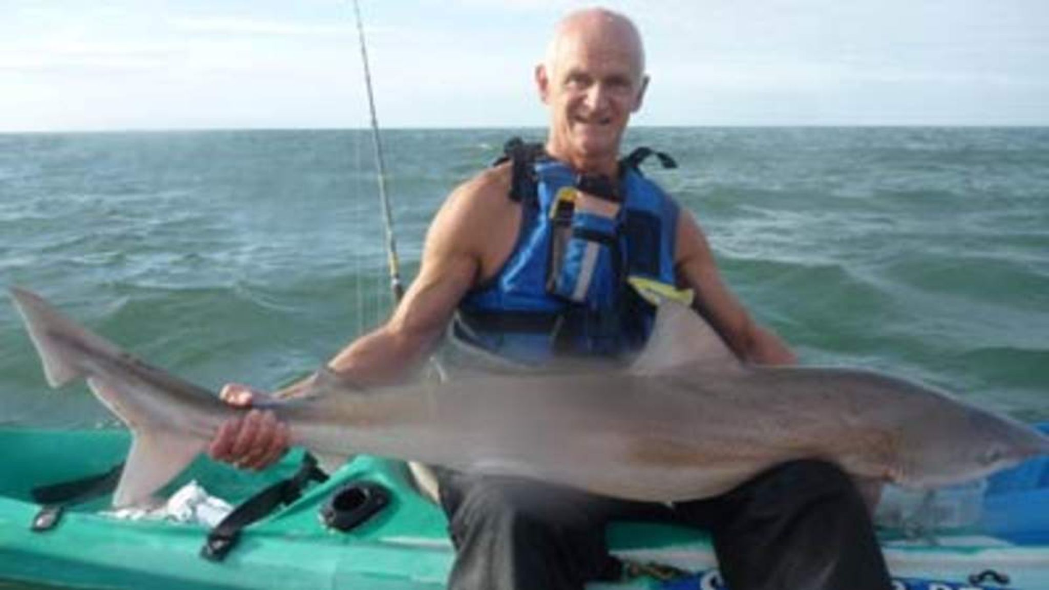 Shark Drags Man In Kayak For Half A Mile | UK News | Sky News