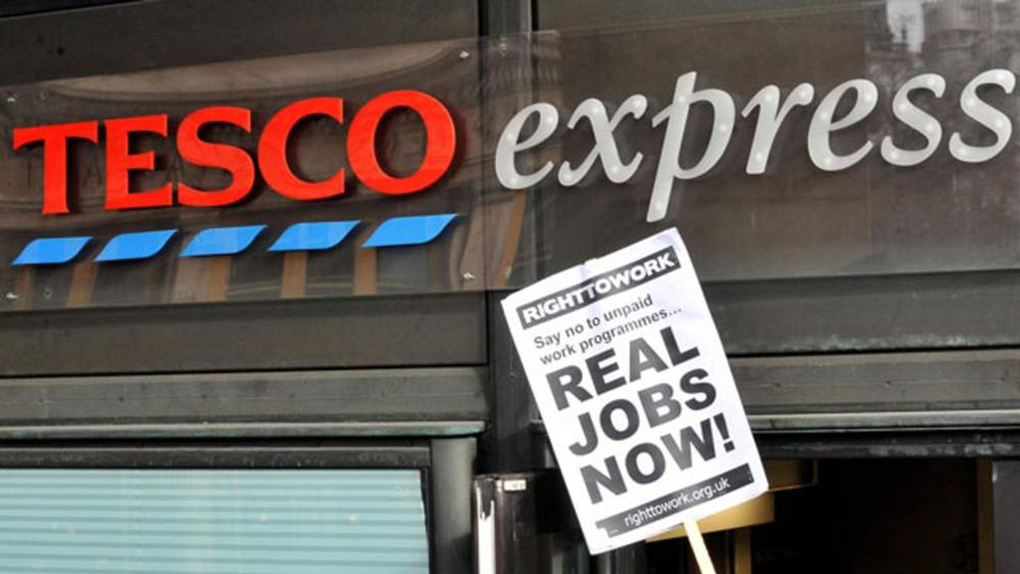 Work Scheme Protesters Branded 'Job Snobs' | Politics News | Sky News