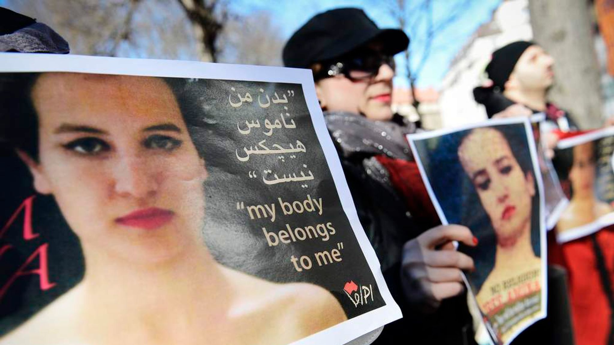 Amina: Topless Tunisian Feminist Threatened | World News | Sky News