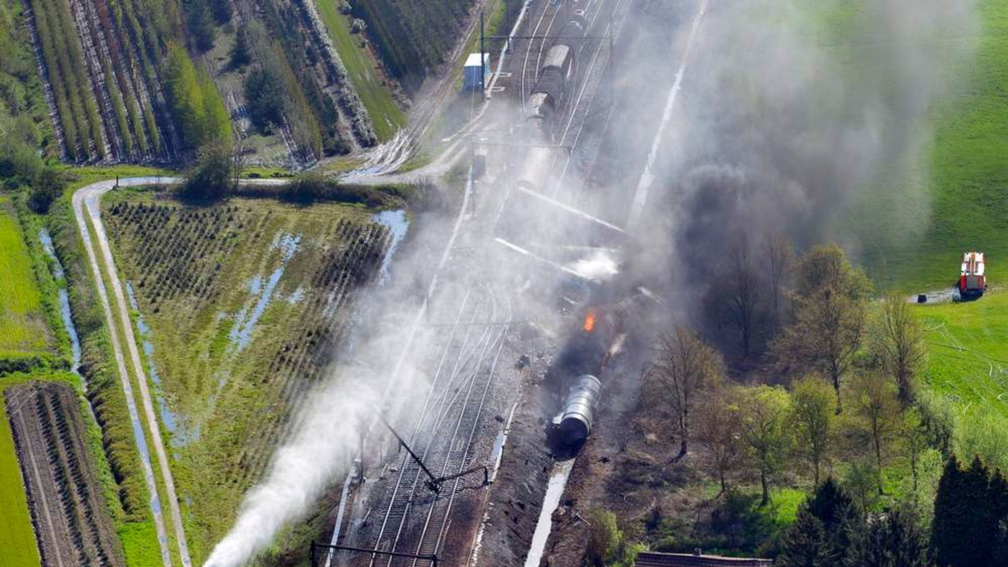 Belgium: One Dies In 'Toxic Train' Crash Fire | World News | Sky News