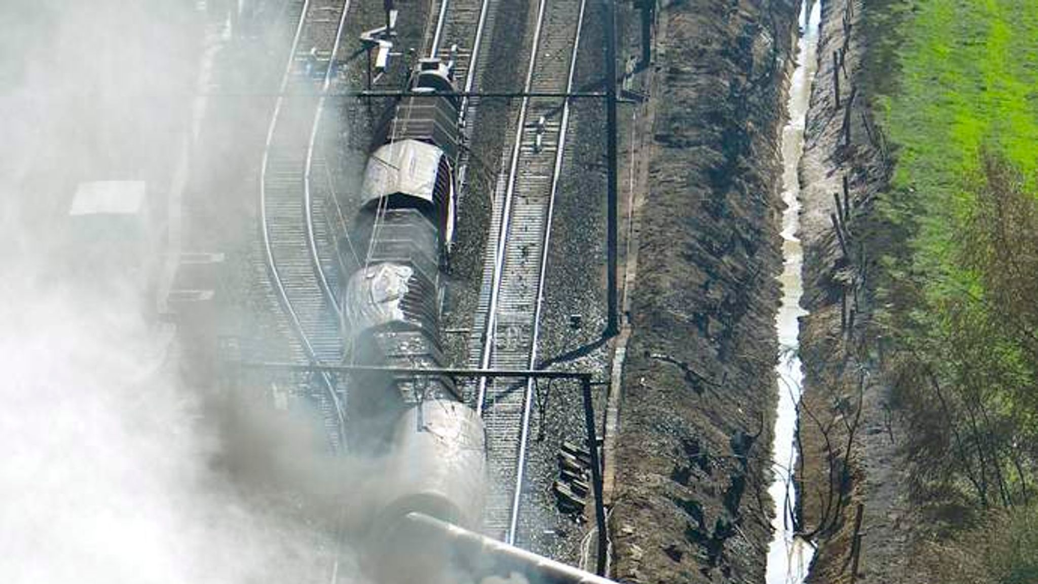 Belgium: One Dies In 'Toxic Train' Crash Fire | World News | Sky News