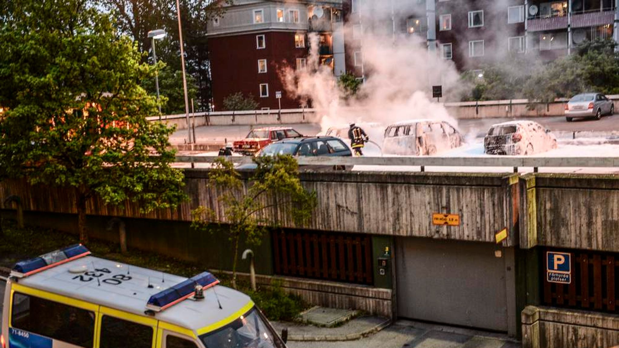 Sweden Riots: Police Station Set On Fire | World News | Sky News