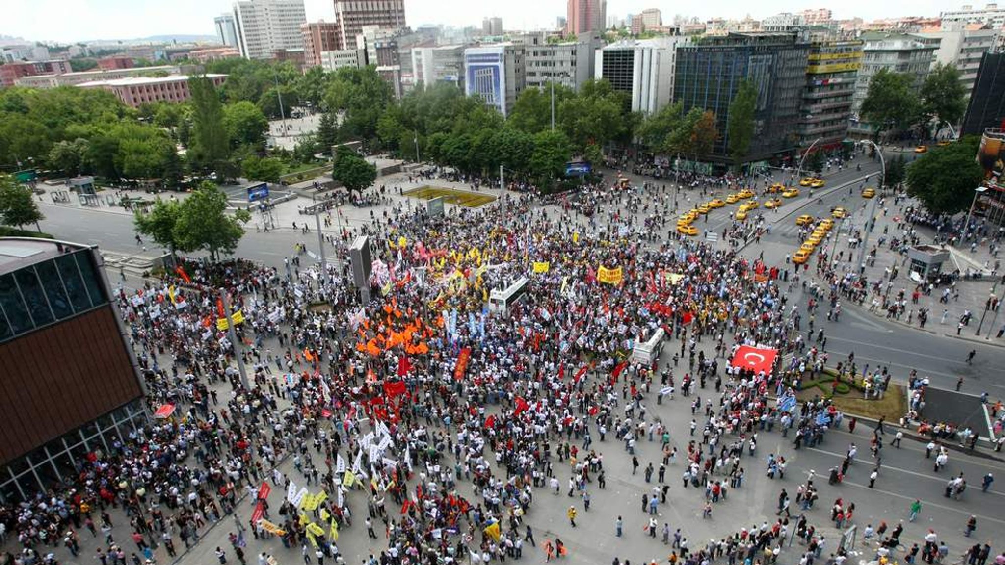 Turkish Anger Over Trees Putting Down Roots | World News | Sky News