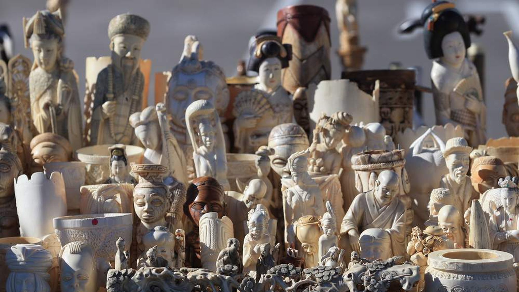 Six Tons Of Confiscated Ivory Crushed In US | US News | Sky News