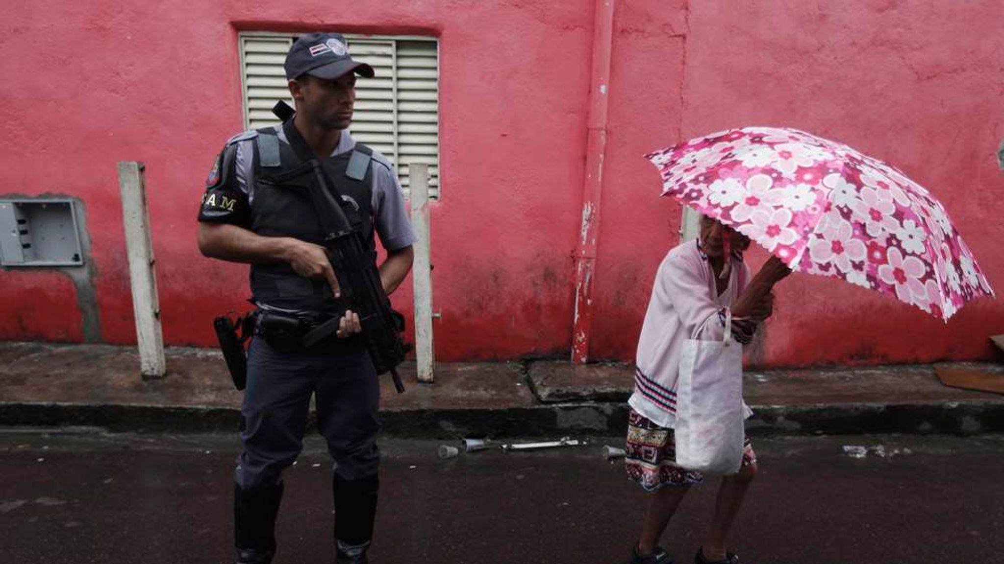Brazil: Armed Police Raid Sao Paulo Slum | World News | Sky News