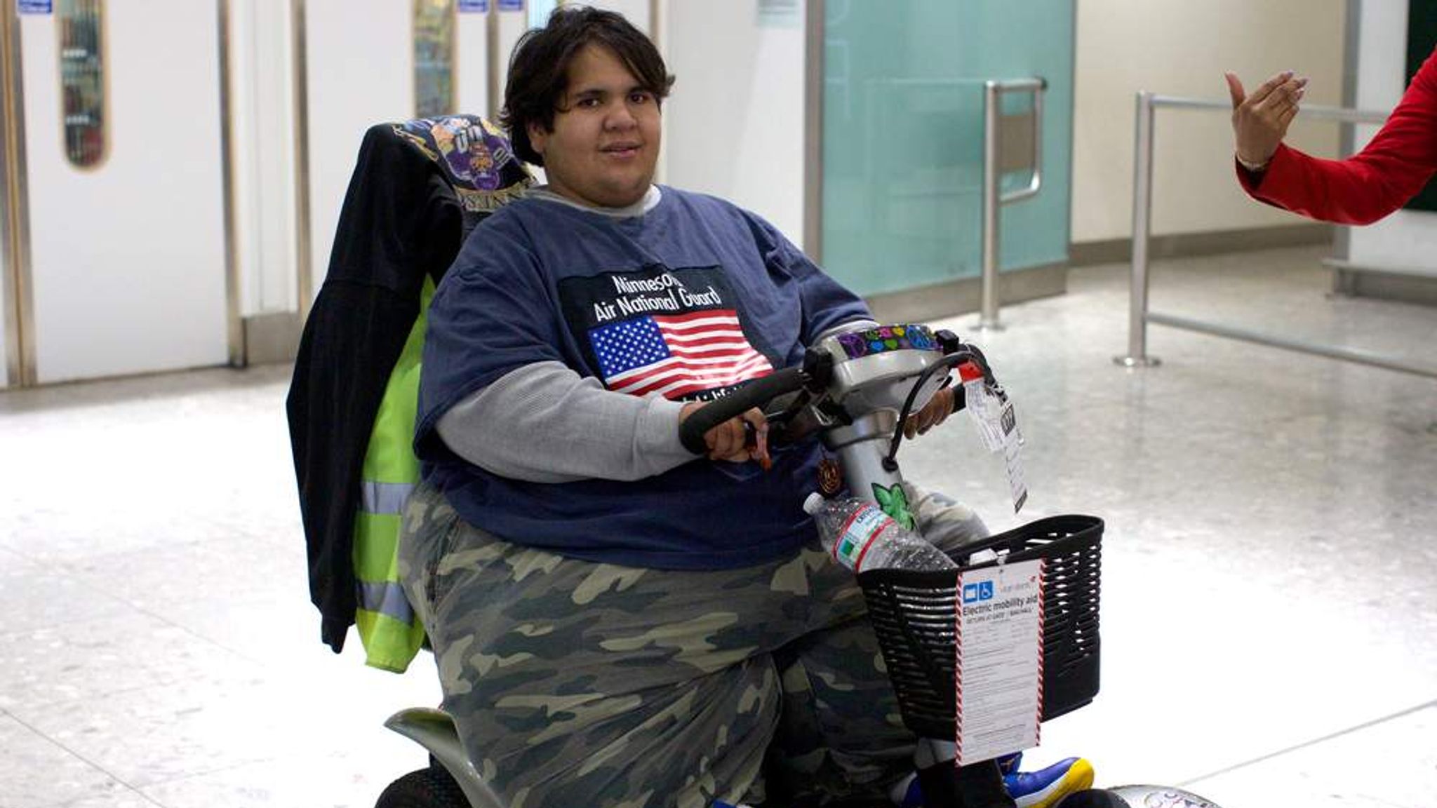 'Too Fat To Fly' Man Arrives In France By Ferry | UK News | Sky News