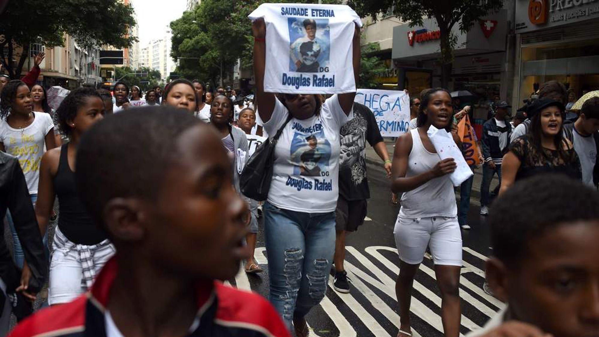 Violence Erupts In Rio After Dancer's Funeral | World News | Sky News