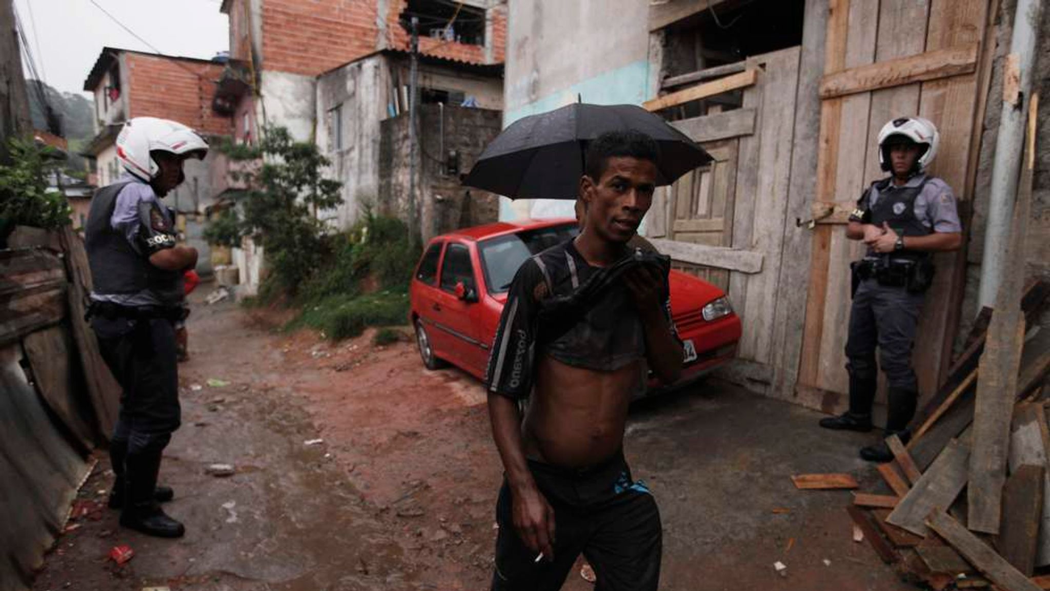 Brazil: Armed Police Raid Sao Paulo Slum | World News | Sky News