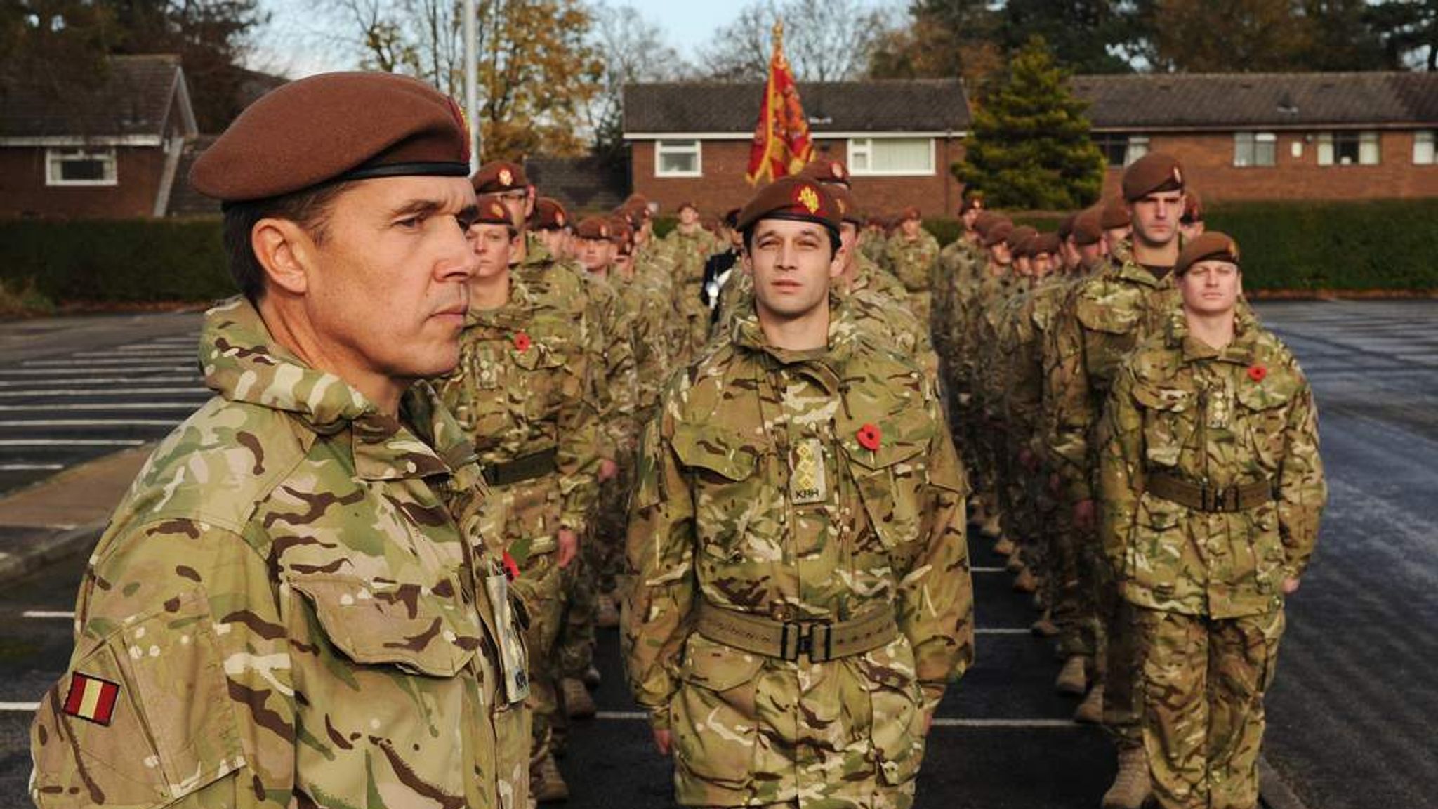 Hundreds Turn Out For Hussars March | UK News | Sky News