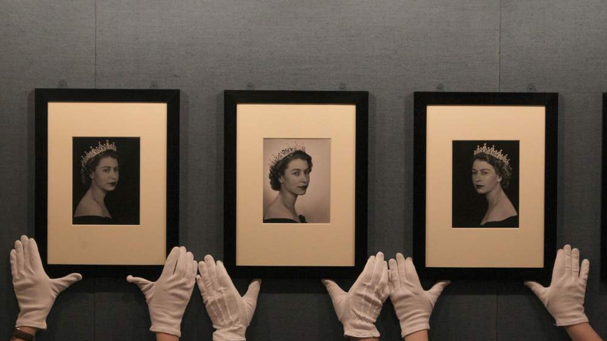 Portraits Of Queen Go On Display At Castle | UK News | Sky News