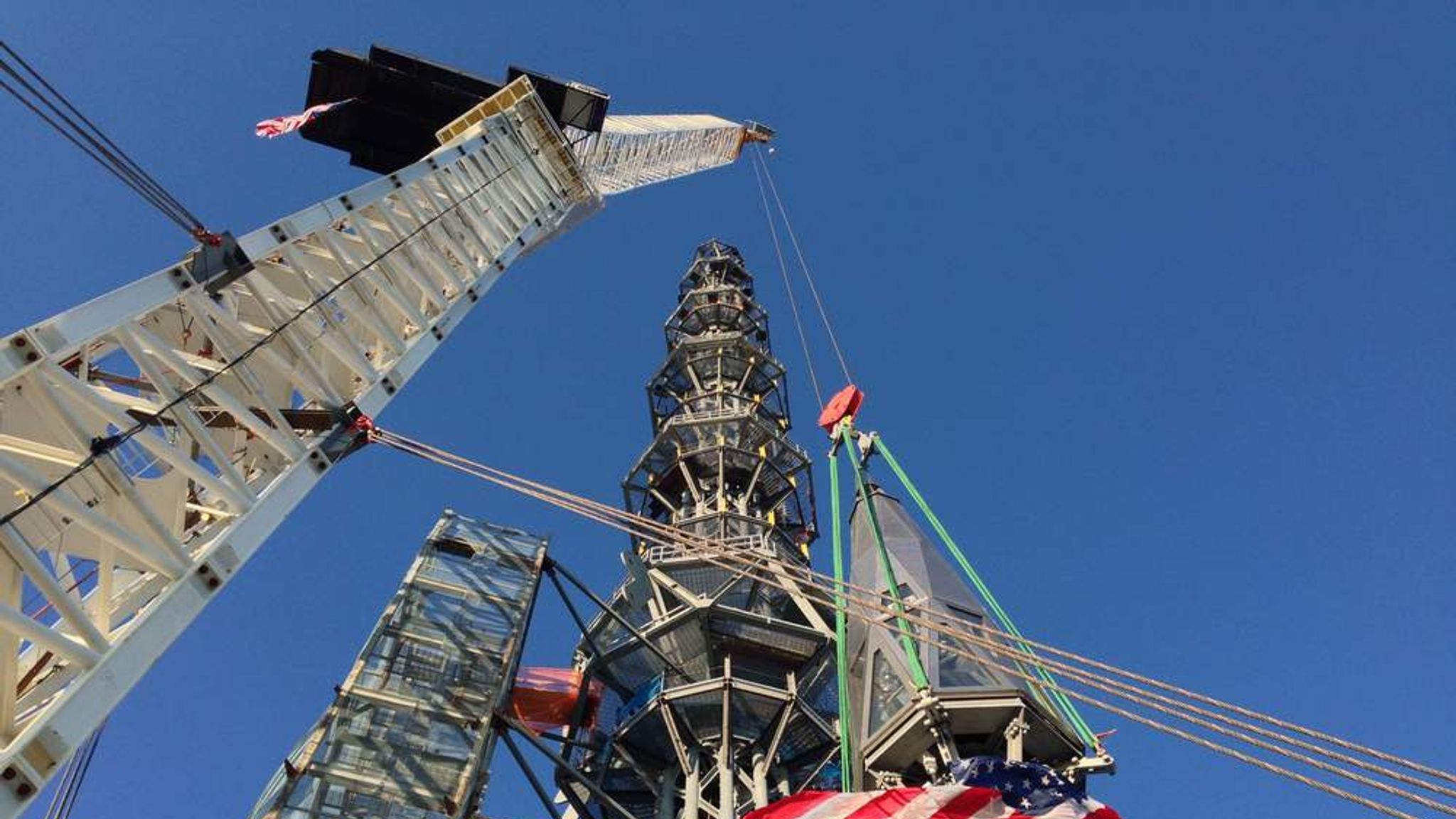 World Trade Center Topped With Silver Spire | US News | Sky News