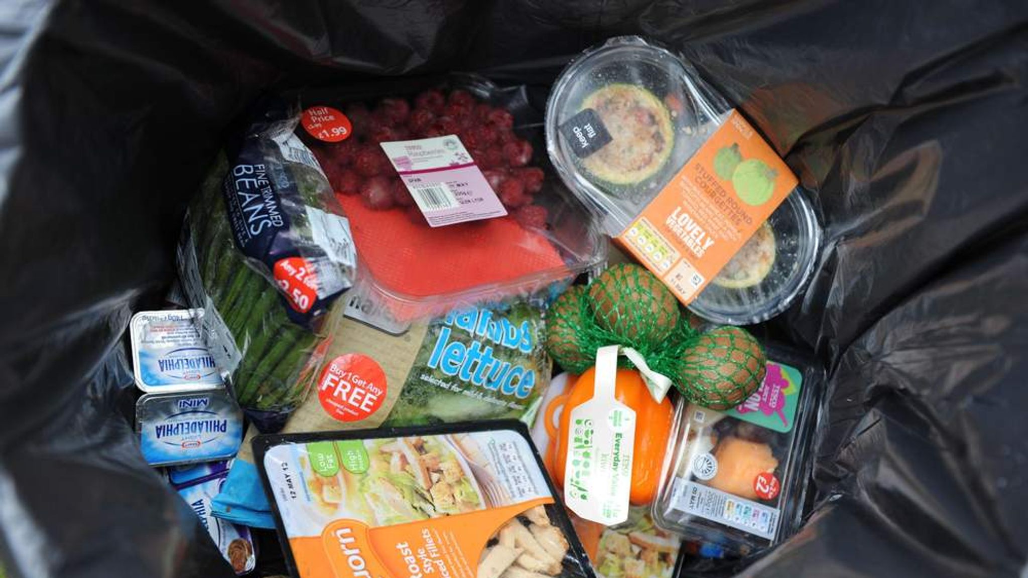 Food Waste: Six Meals A Week Thrown Away | UK News | Sky News