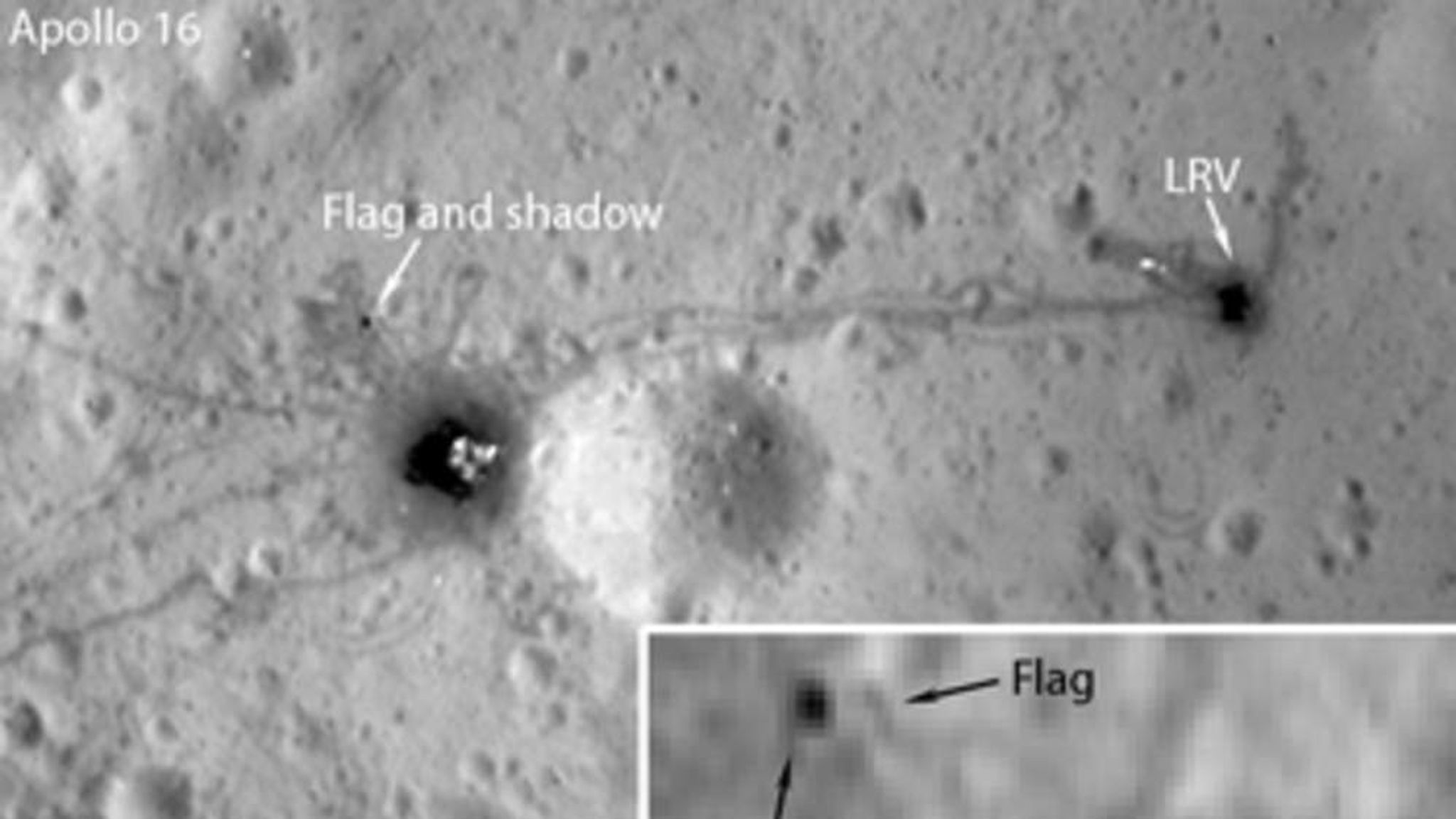 Apollo Landing Flags Still Upright On Moon | World News | Sky News