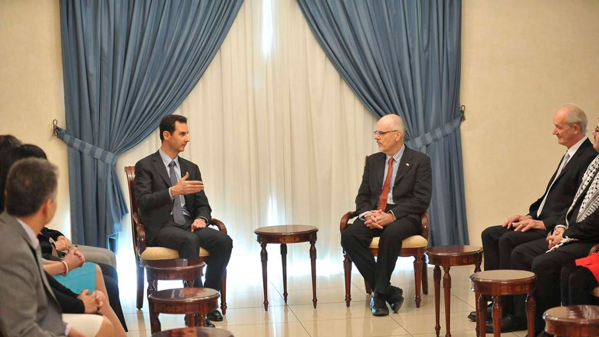 WikiLeaks: Assange Dad Assad Visit 'Unapproved' | World News | Sky News