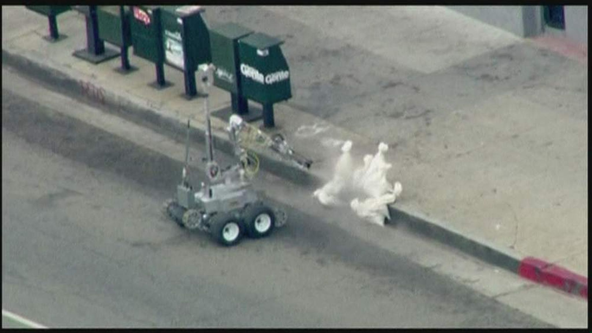 Robbers Turn Female Bank Worker Into A 'Bomb' | World News | Sky News