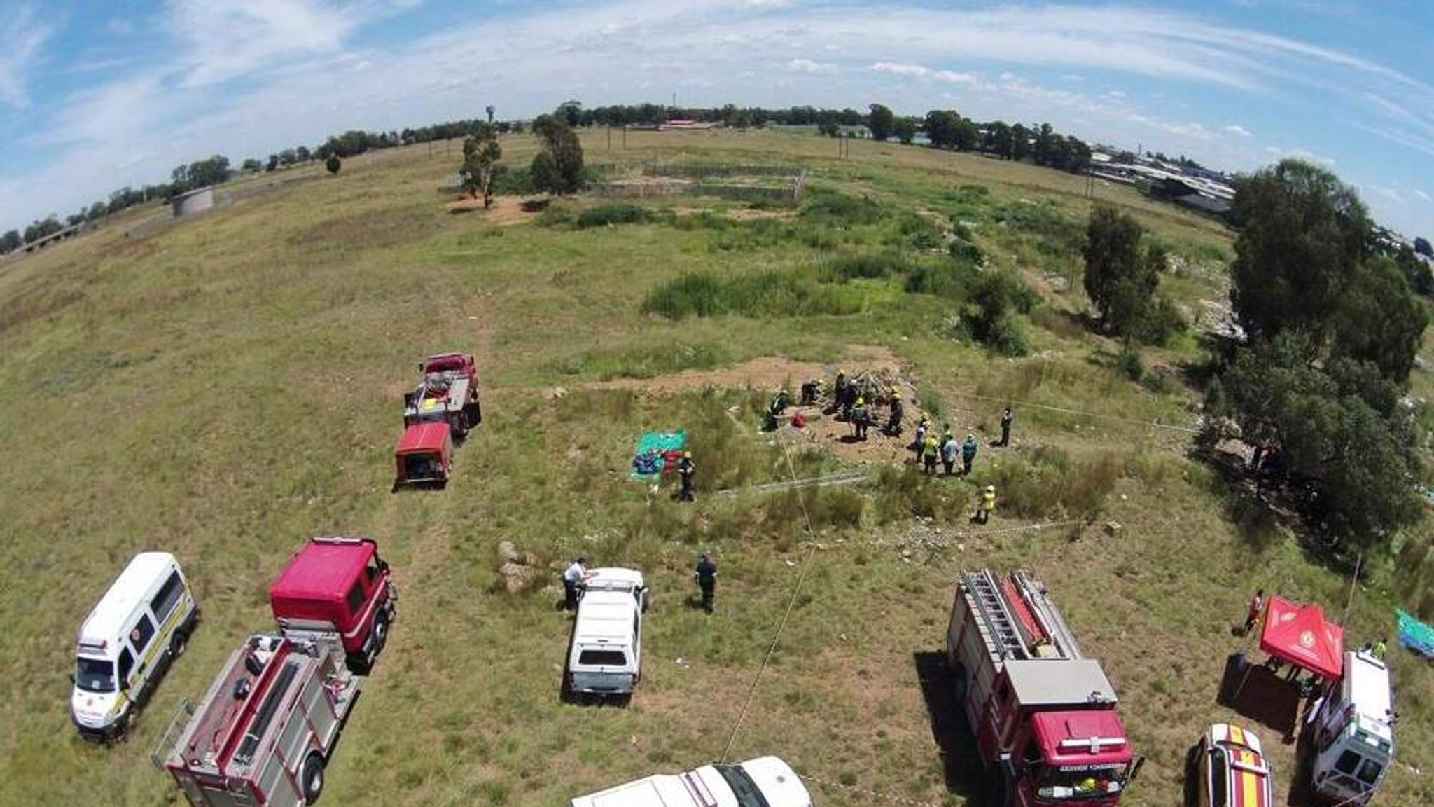 South Africa Miners Rescued From Disused Shaft World News Sky News