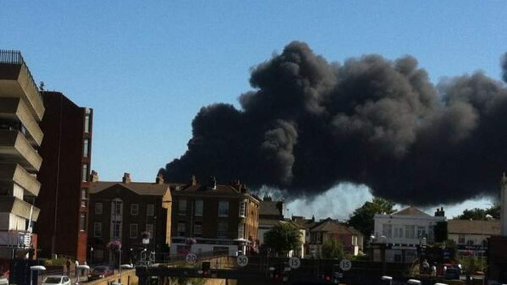 Kent Fire: Huge Plume Of Smoke Seen For Miles | UK News | Sky News