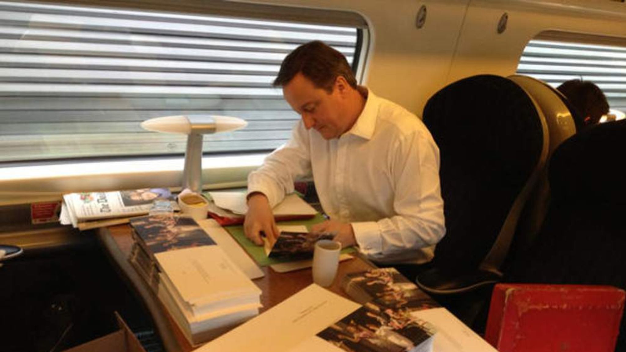 PM's Christmas Card Celebrates Olympic Spirit | Politics News | Sky News