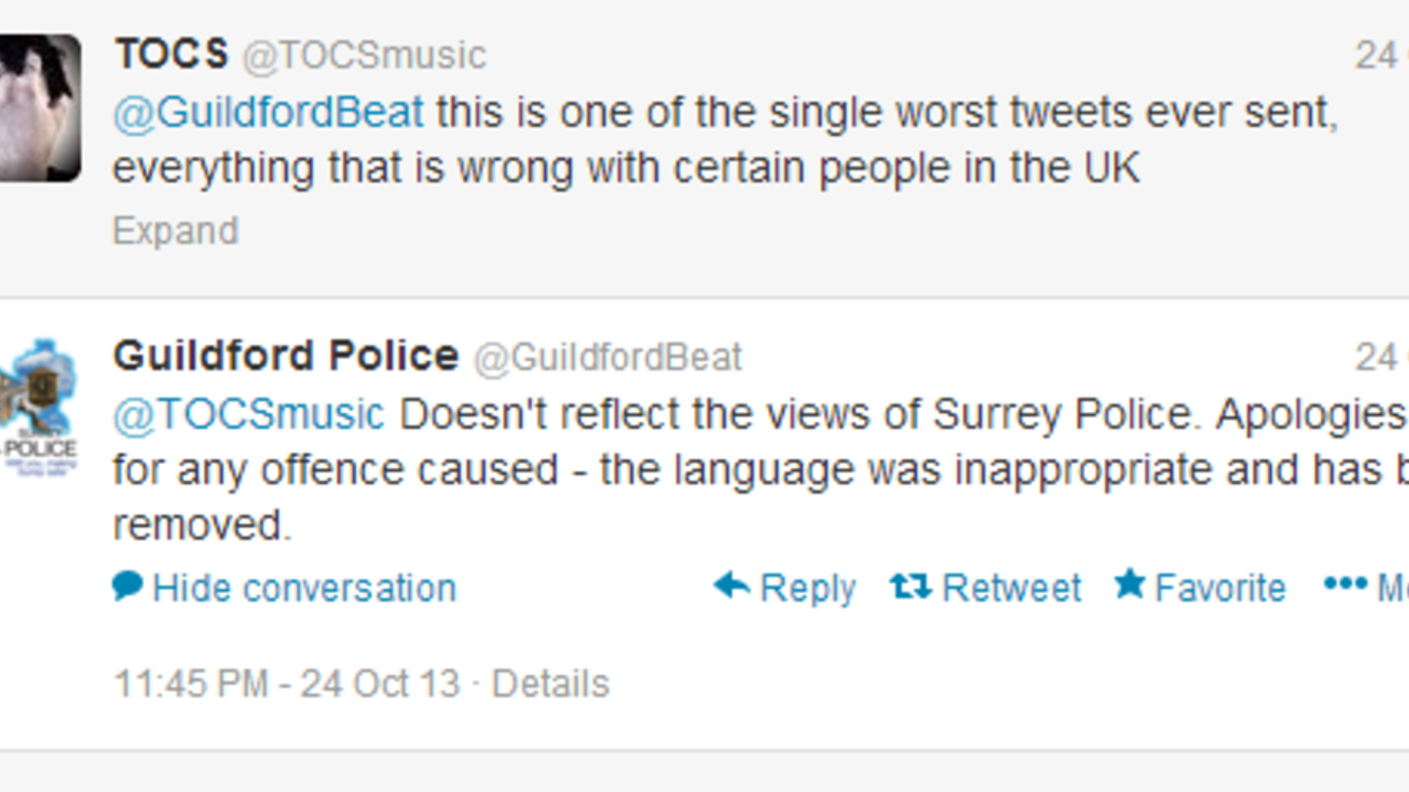 Twitter Mistake: Police Sorry For Immigrant Tweet | UK News | Sky News