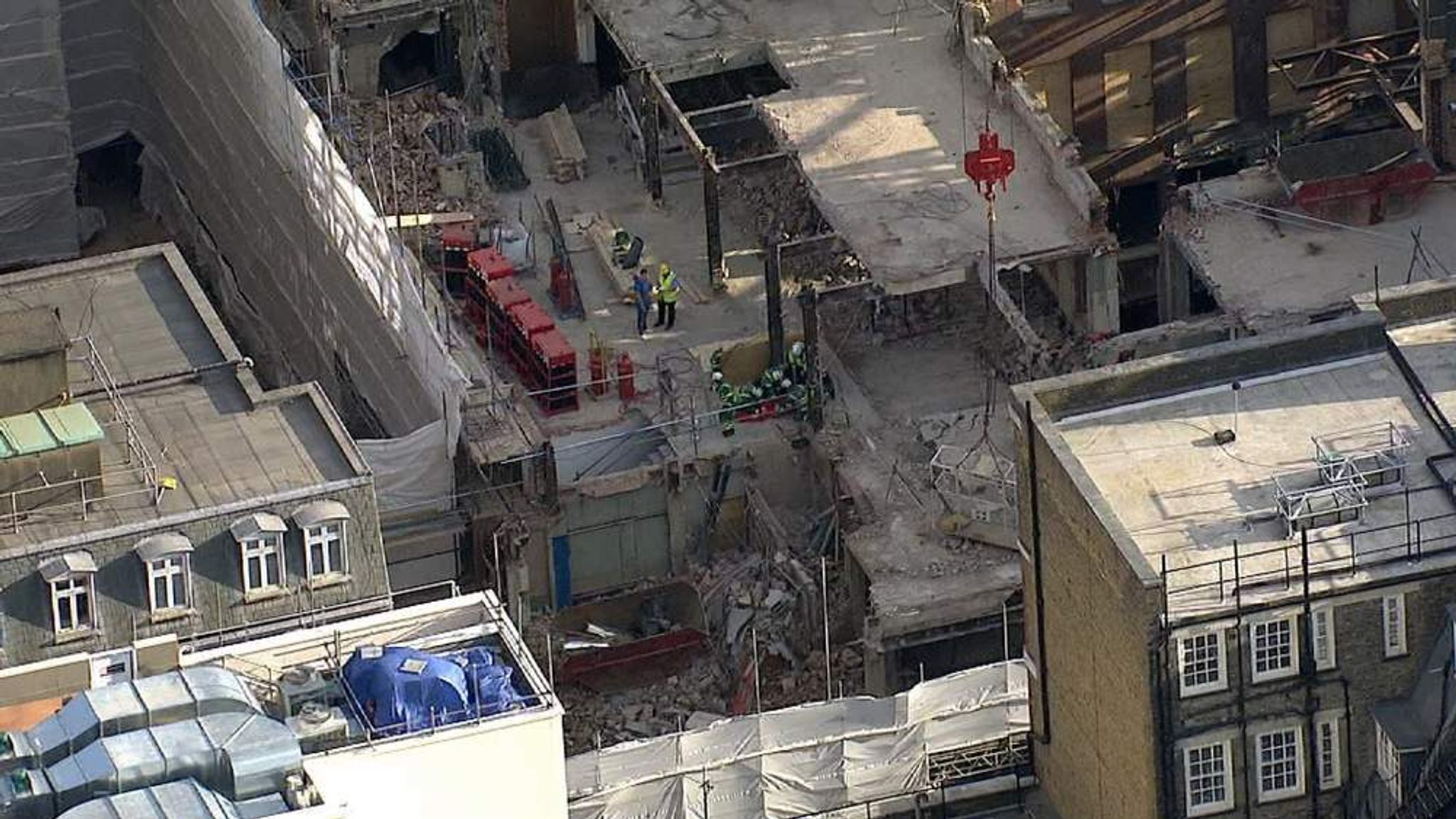 Man Killed In London Building Collapse | UK News | Sky News