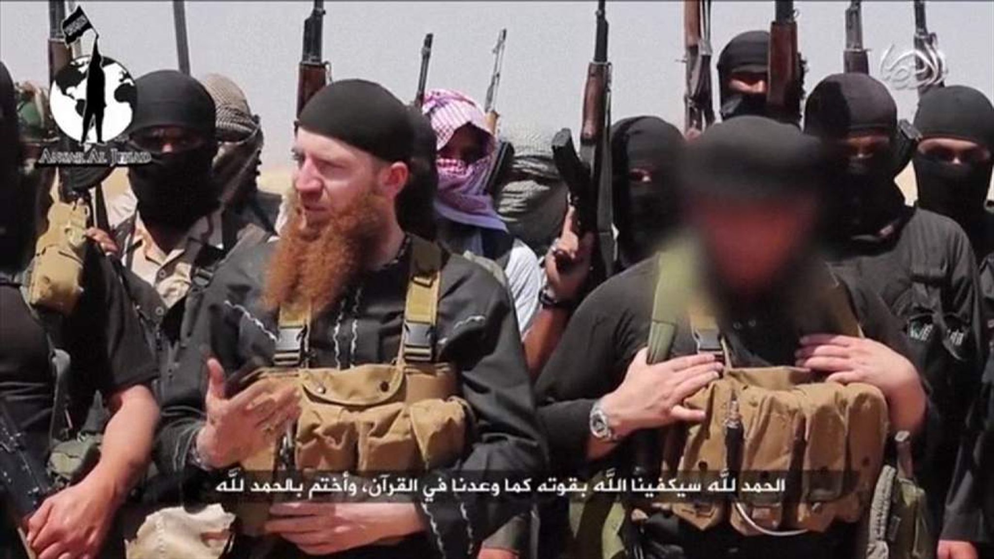 Red-Bearded Chechen Fighter Is Face Of ISIS | World News | Sky News