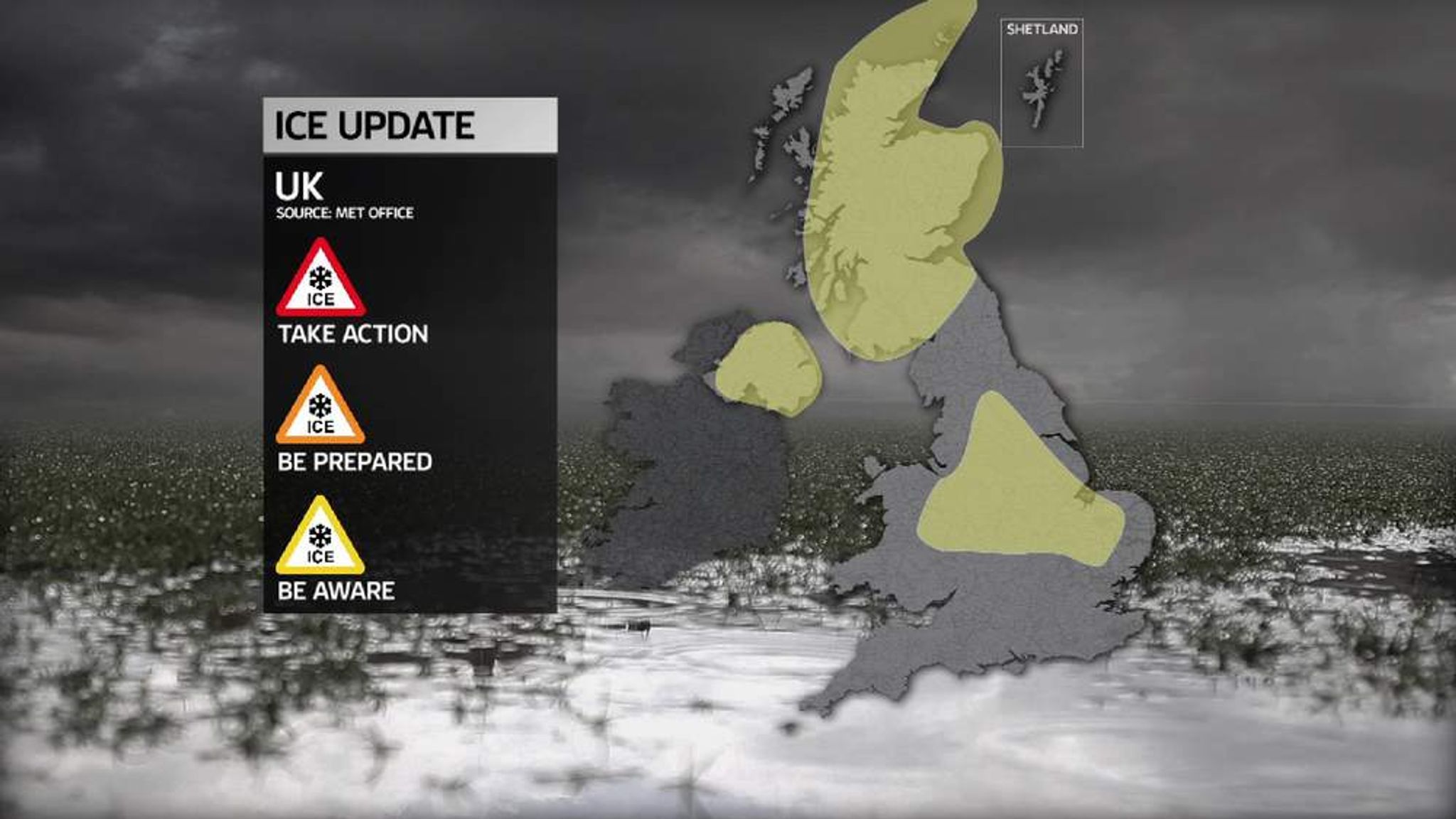 Severe Weather Warnings As Cold Snap Strikes | UK News | Sky News