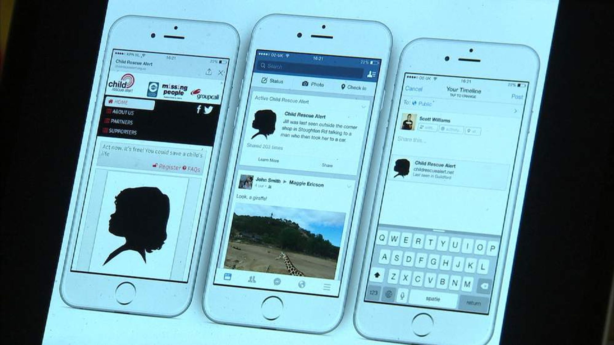 Missing Child Alerts To Appear In Facebook Feed | UK News | Sky News