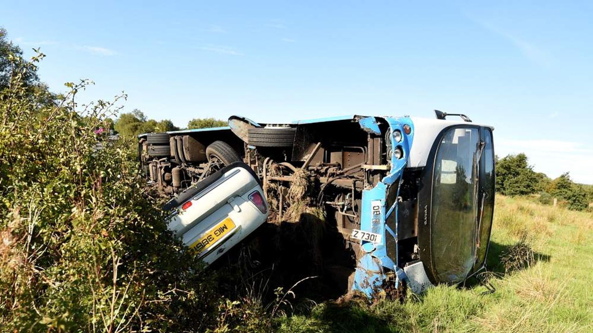 Major Incident Declared After School Bus Crash | UK News | Sky News